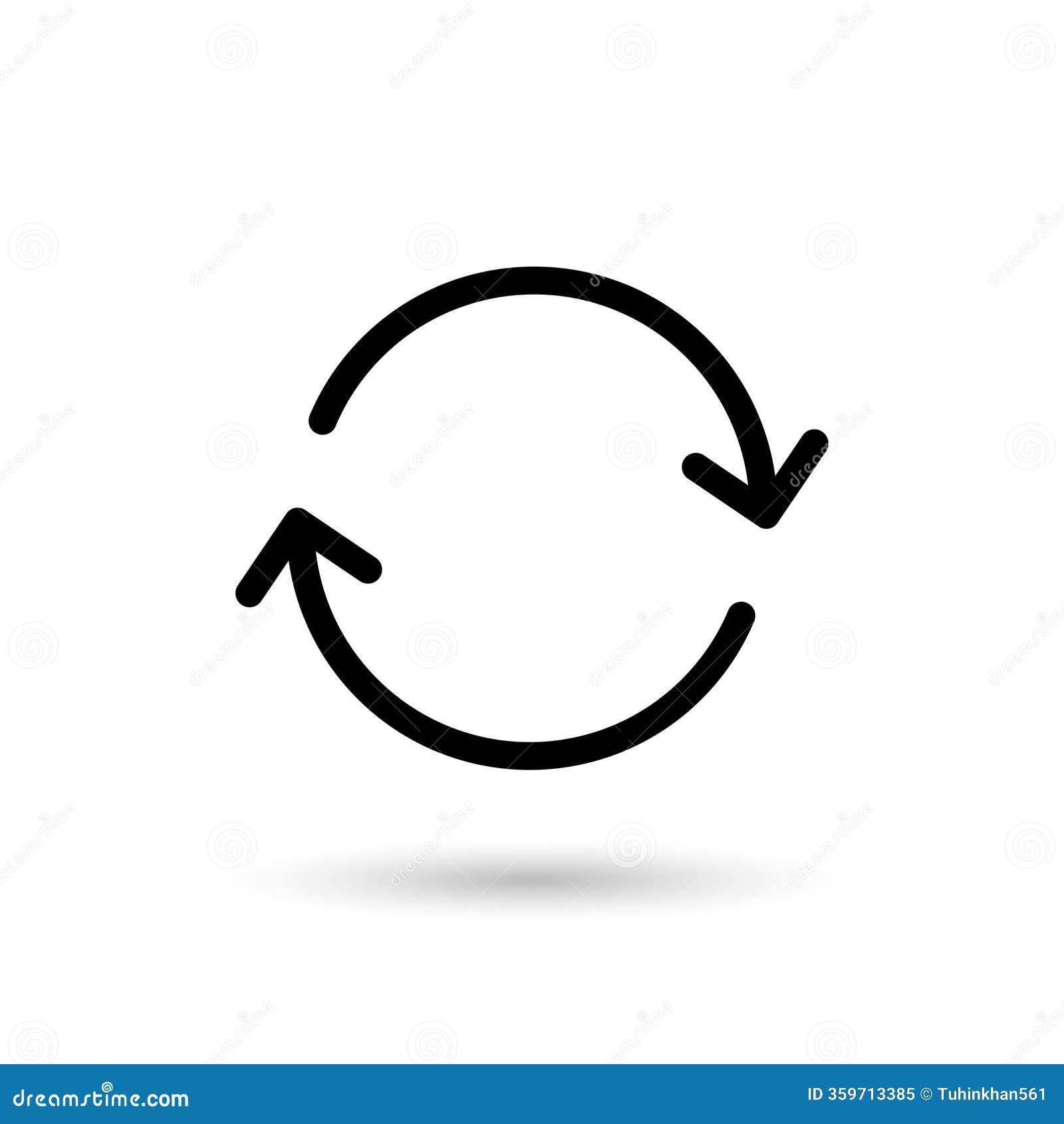 Refresh Icon Vector. Reload Sign and Symbol Stock Illustration ...