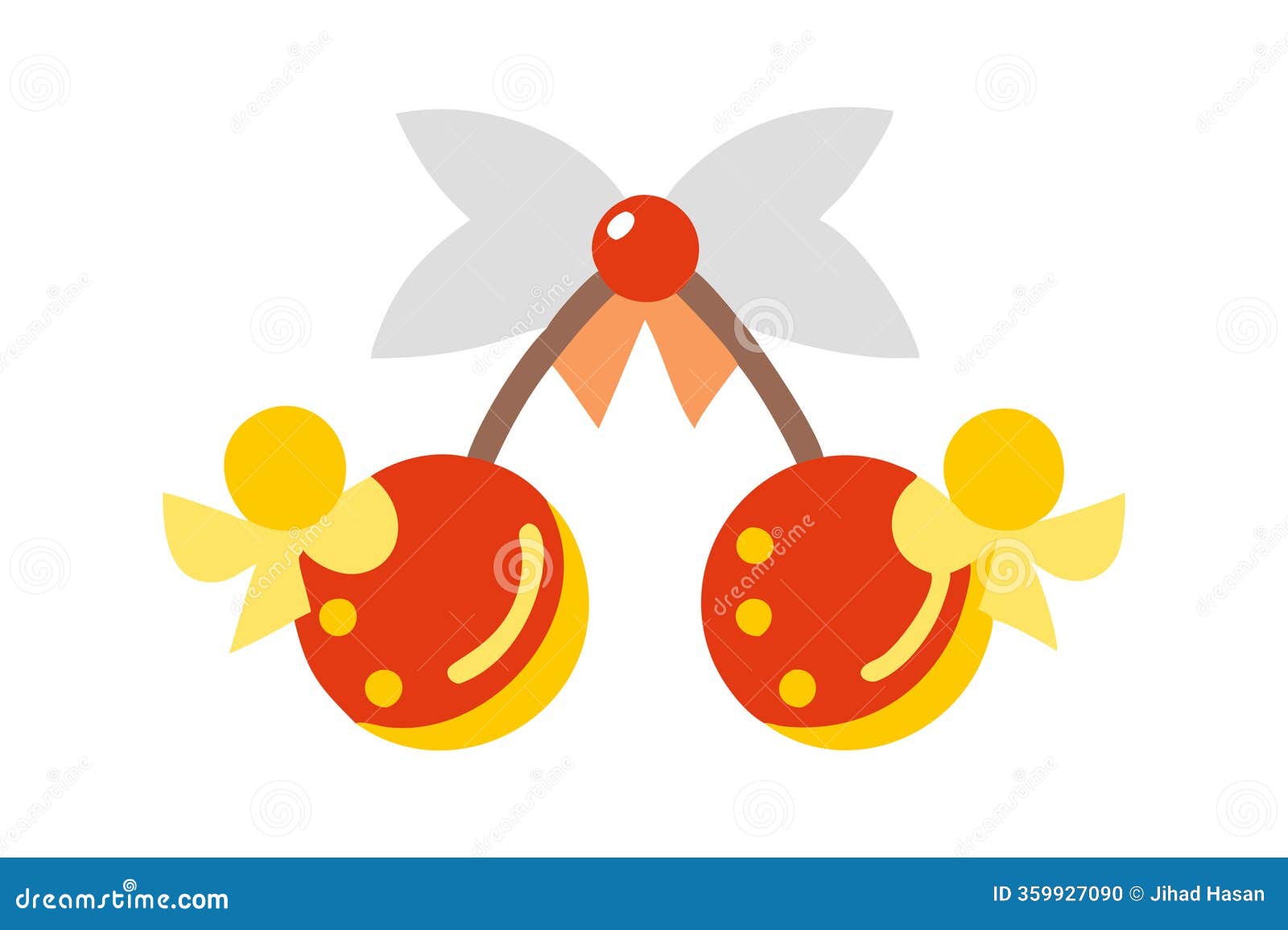 Cherry with Bow Retro Coquette Cherries Vector Art Stock Vector ...
