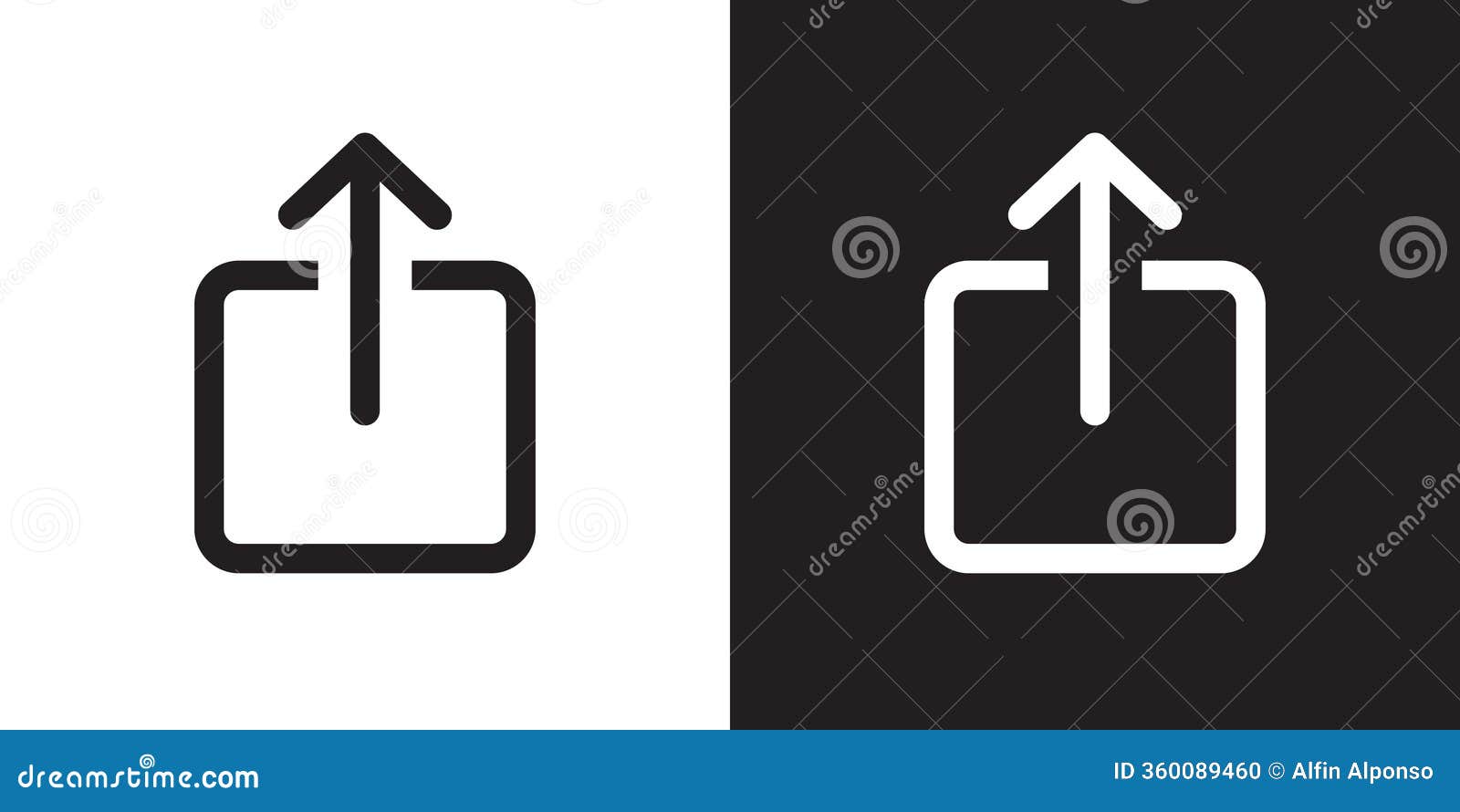 Vector Send Icons Black and White Stock Illustration - Illustration of ...