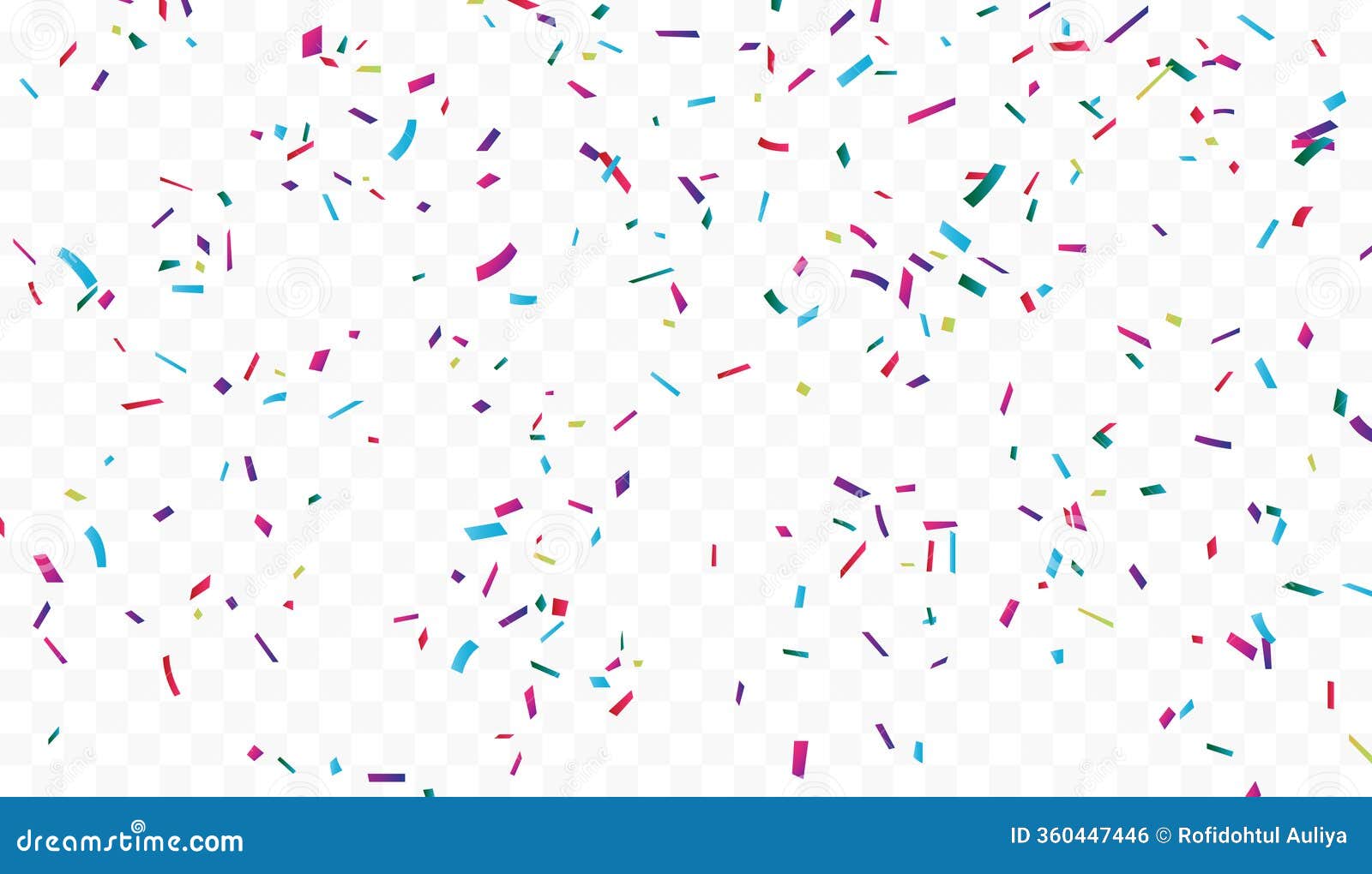 Colorful Confetti Banner Background. Birthday, Holiday, Advertising and ...