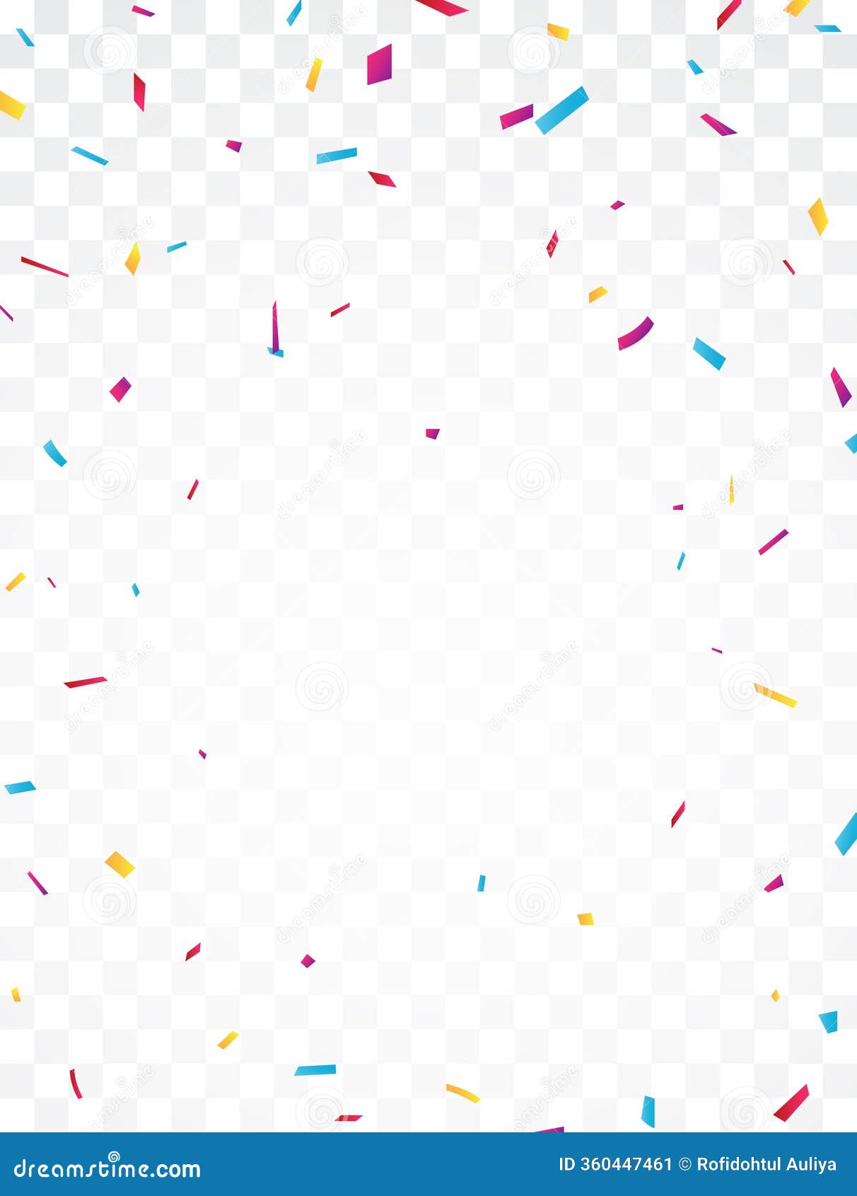 Colorful Confetti Banner Background. Birthday, Holiday, Advertising and ...