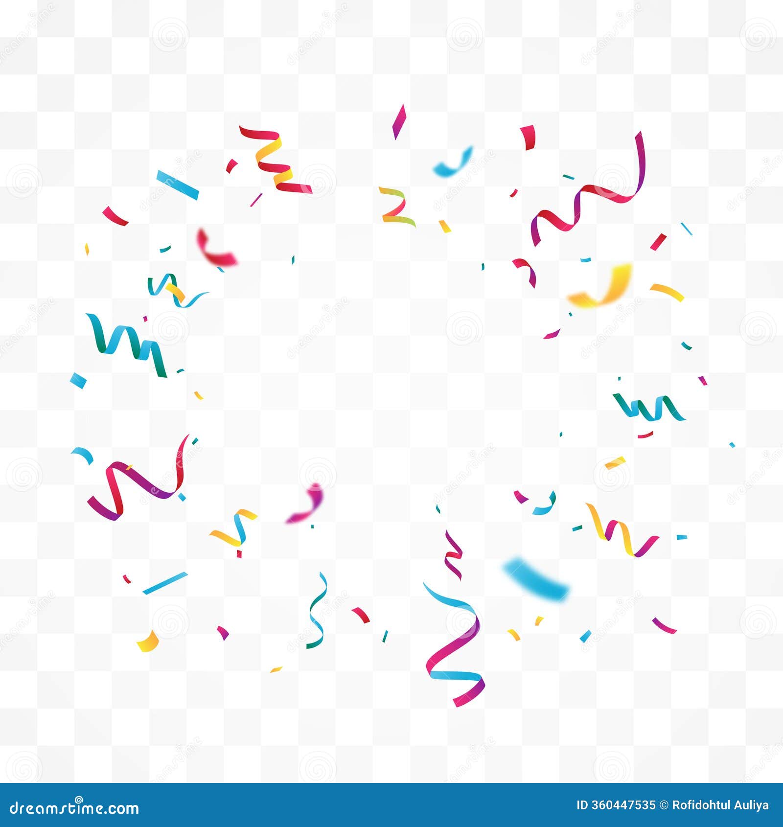 Colorful Confetti Banner Background. Birthday, Holiday, Advertising and ...