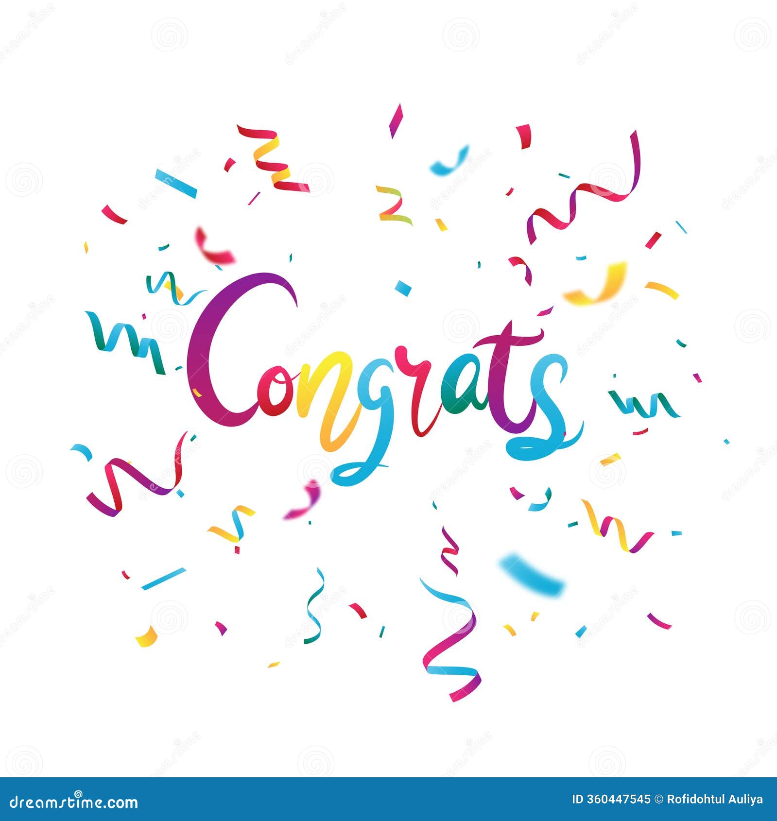 Congratulations Greeting Card, Poster, and Text Banner Design Stock ...