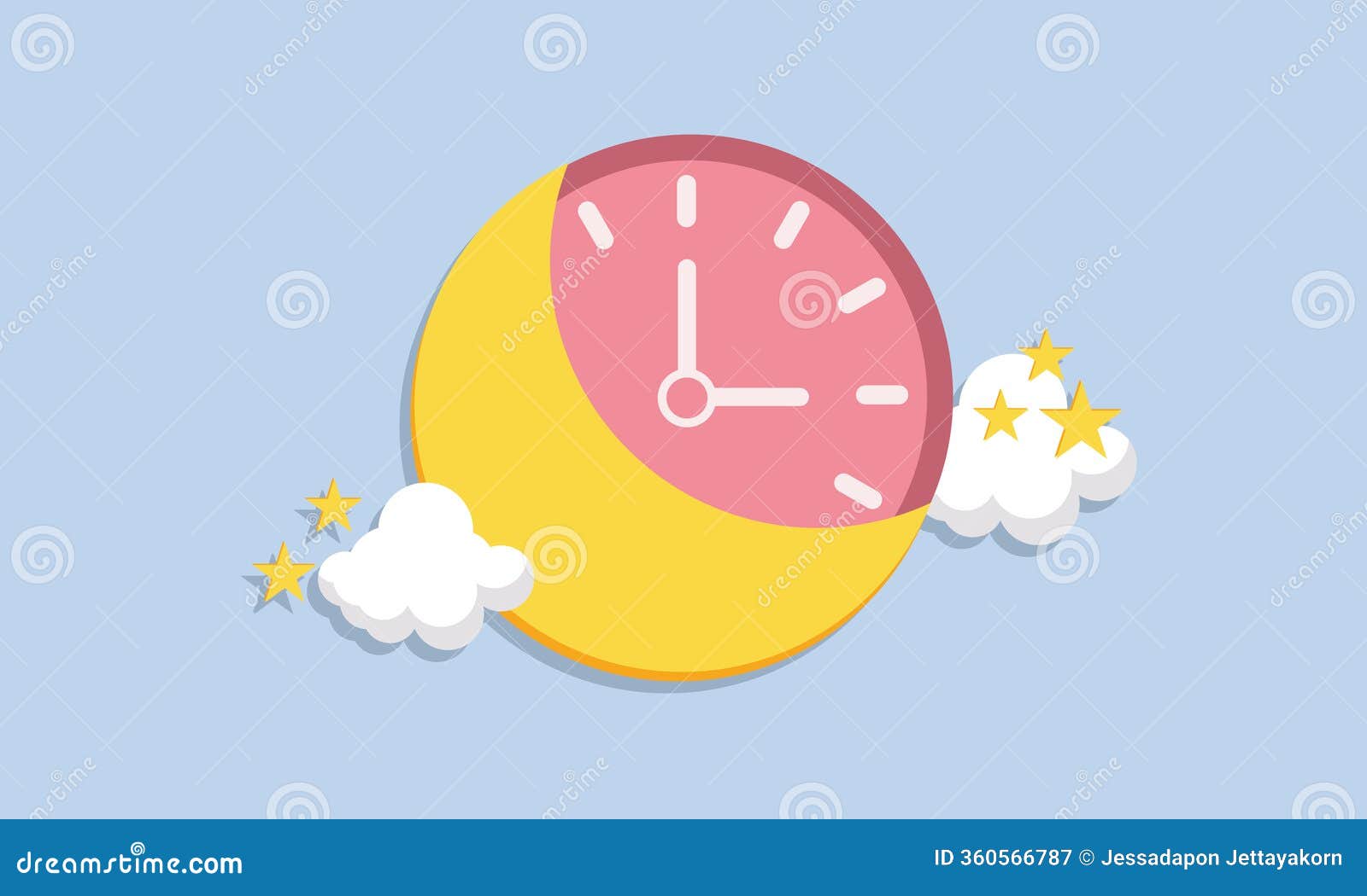Sleep Timeline Icon. Linear Style Sign for Mobile Concept and Web ...