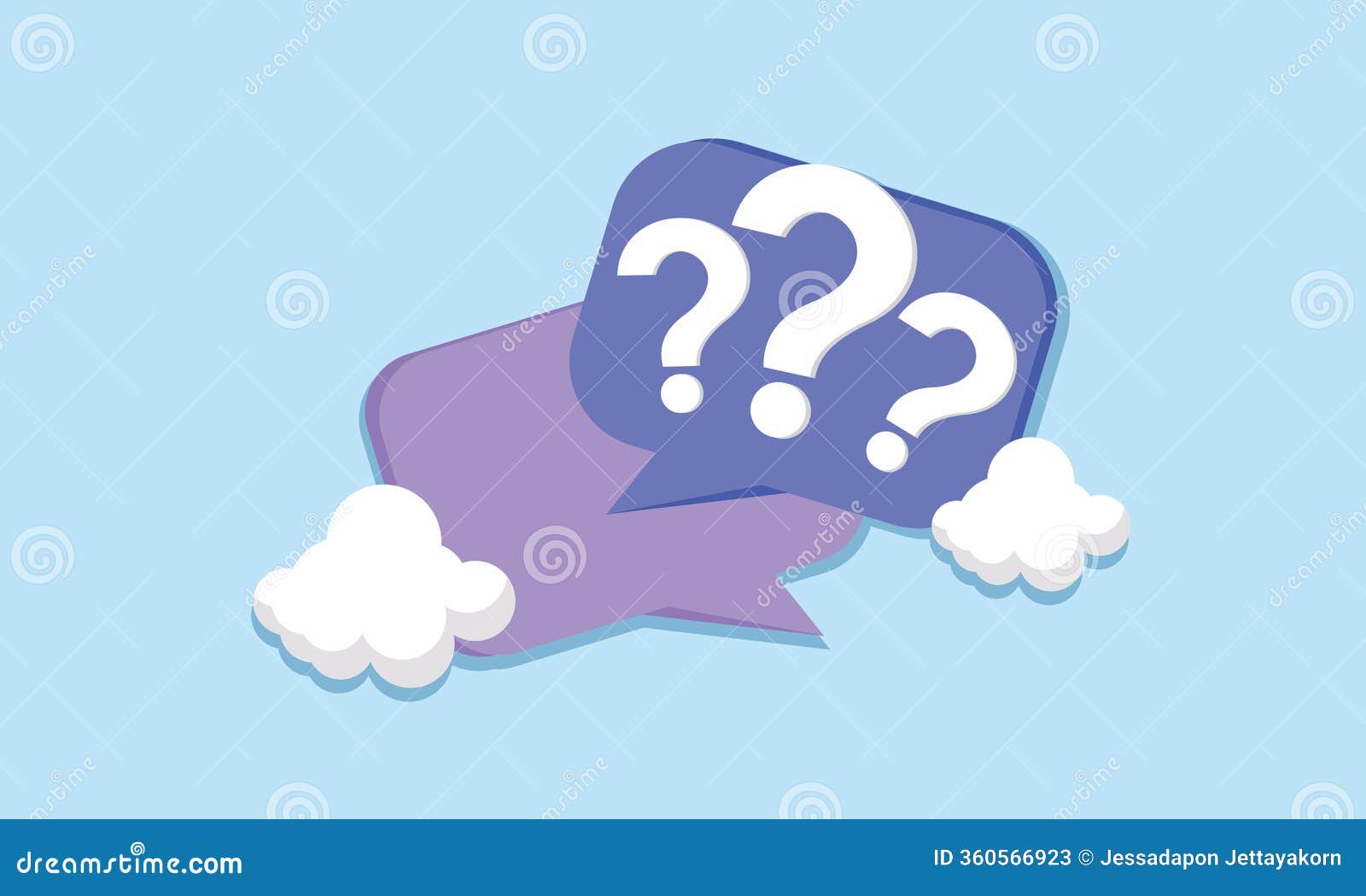 Question Mark Speech Bubble Icon. Message Box with Question Sign. FAQ ...