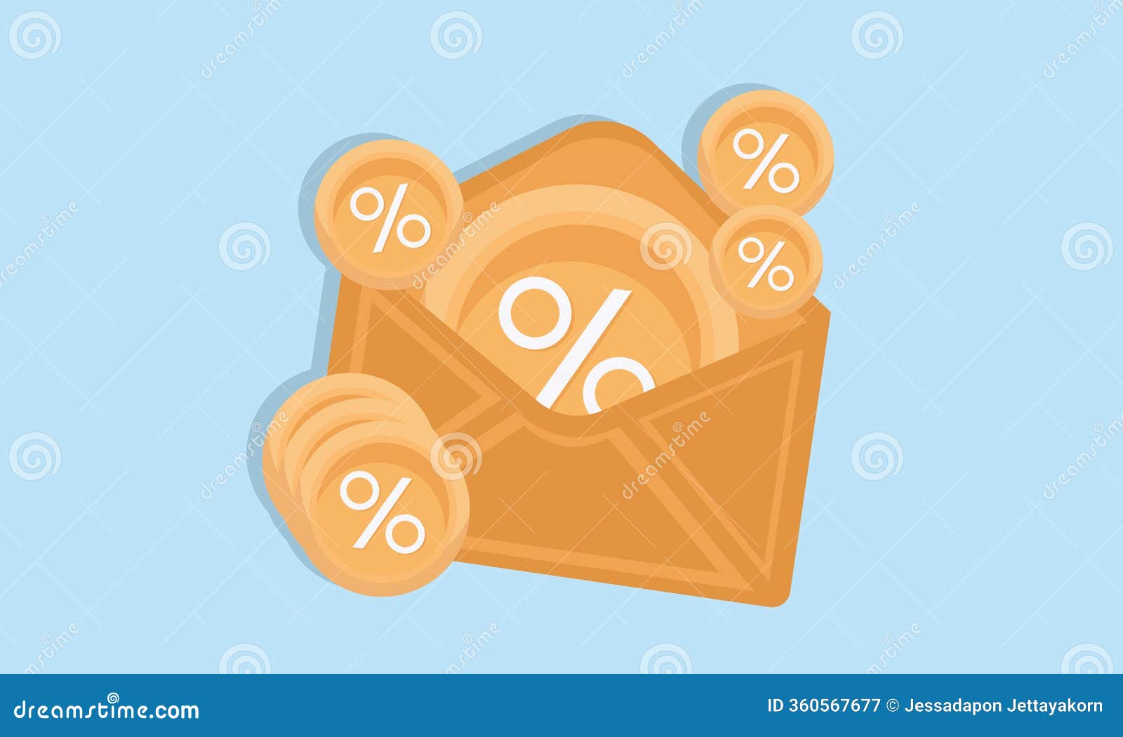 Open Envelope with Discount Coupon or Voucher. Special Offer for ...