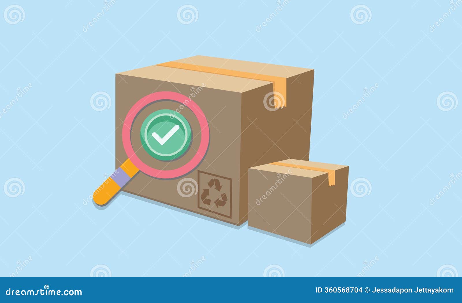 Tracking Parcel in Cardboard Box. Order Delivery Confirmation. Track ...