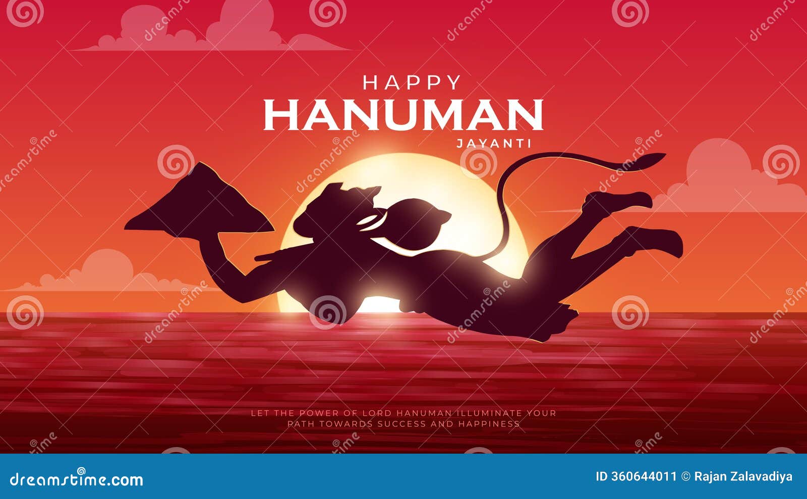 Happy Hanuman Jayanti Greeting, God Hanuman Background Design. a Hindu ...