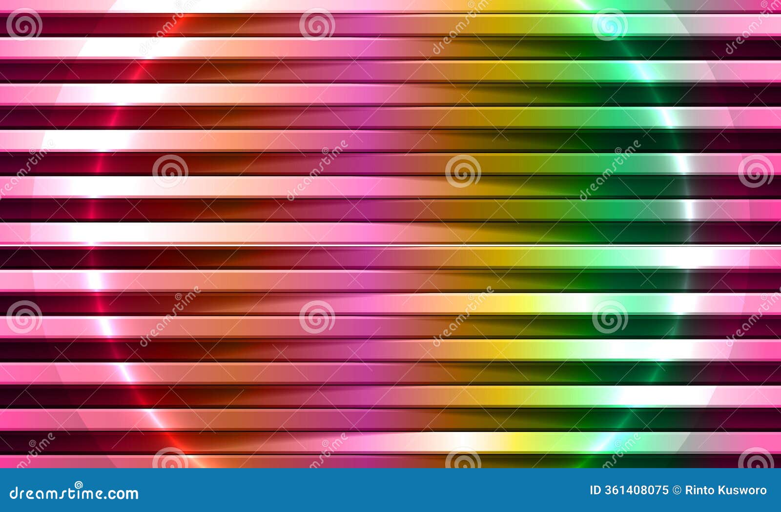 Horizontal Rainbow Stripes Abstract Background. Gradient Colorful Stock ...