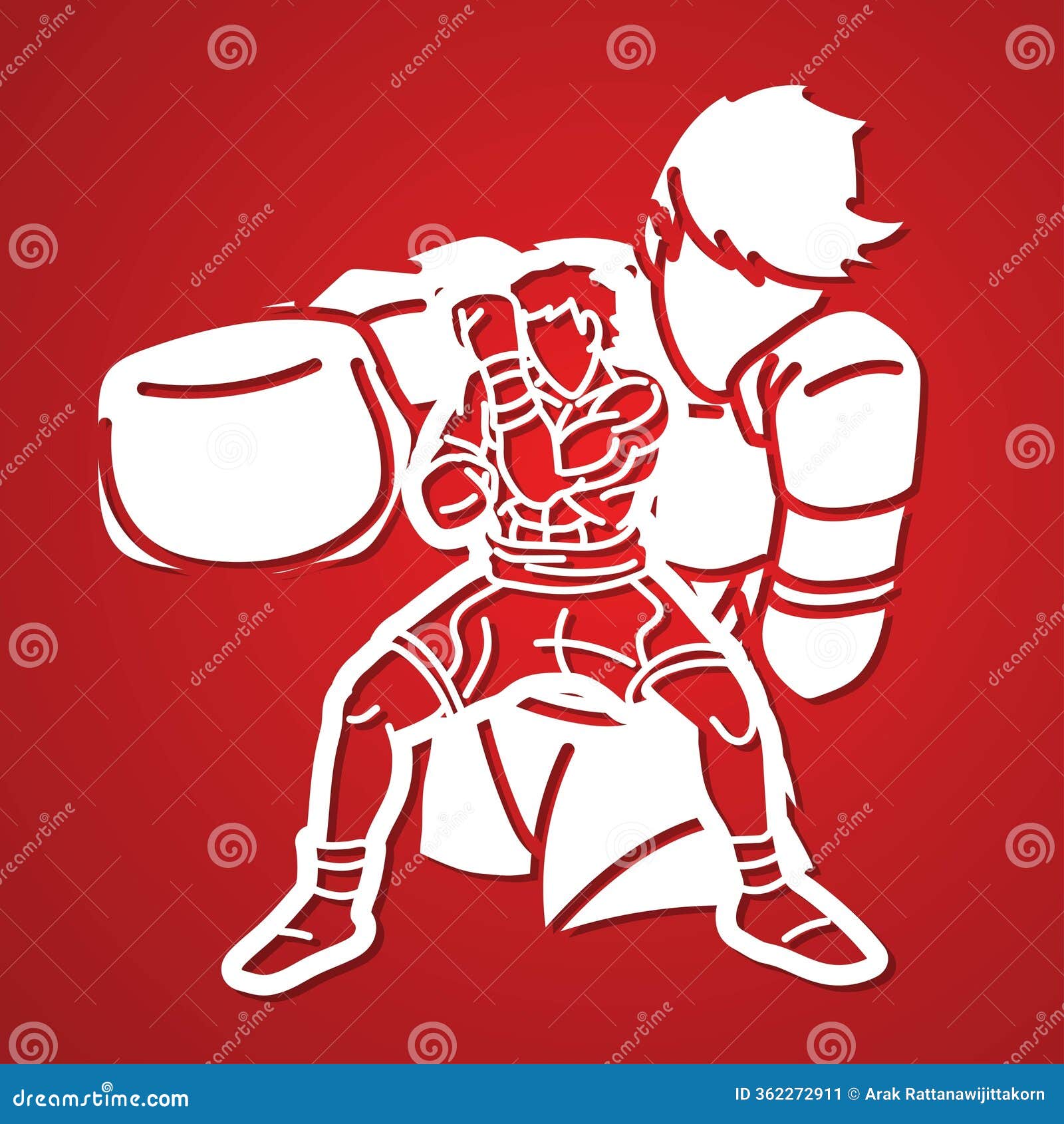 Group of Boxer Ultimate Fighter Boxing Sport Mix Action Muay Thai ...