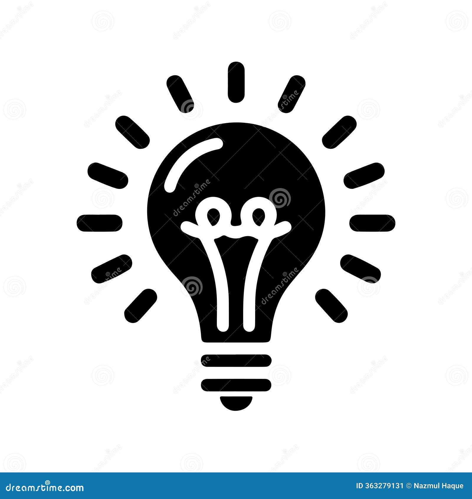 Visibility Aesthetic Abstract Icon On Blue Background Royalty-Free ...