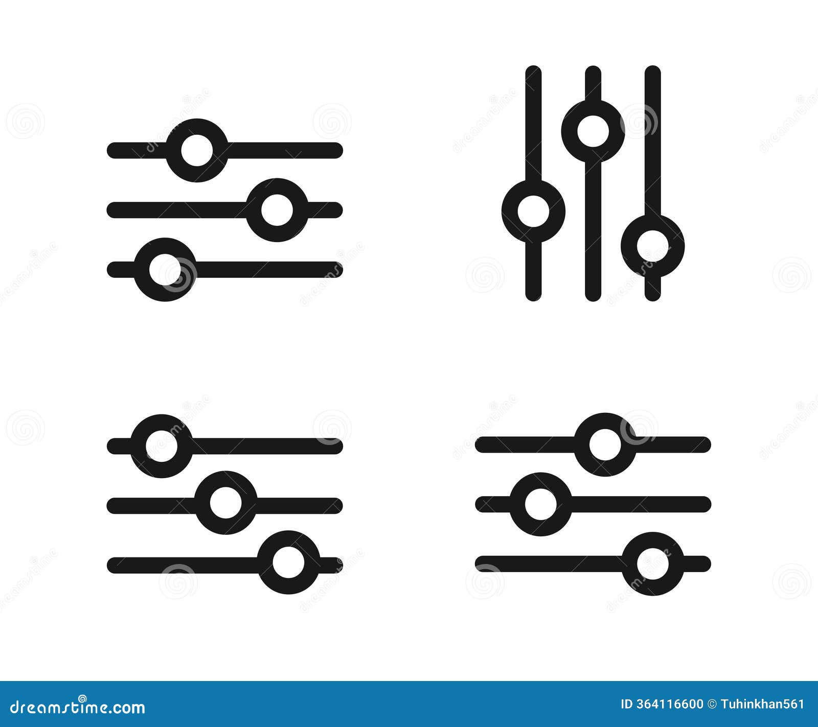 Vector Air Filter Symbols Isolated On A White Background ...