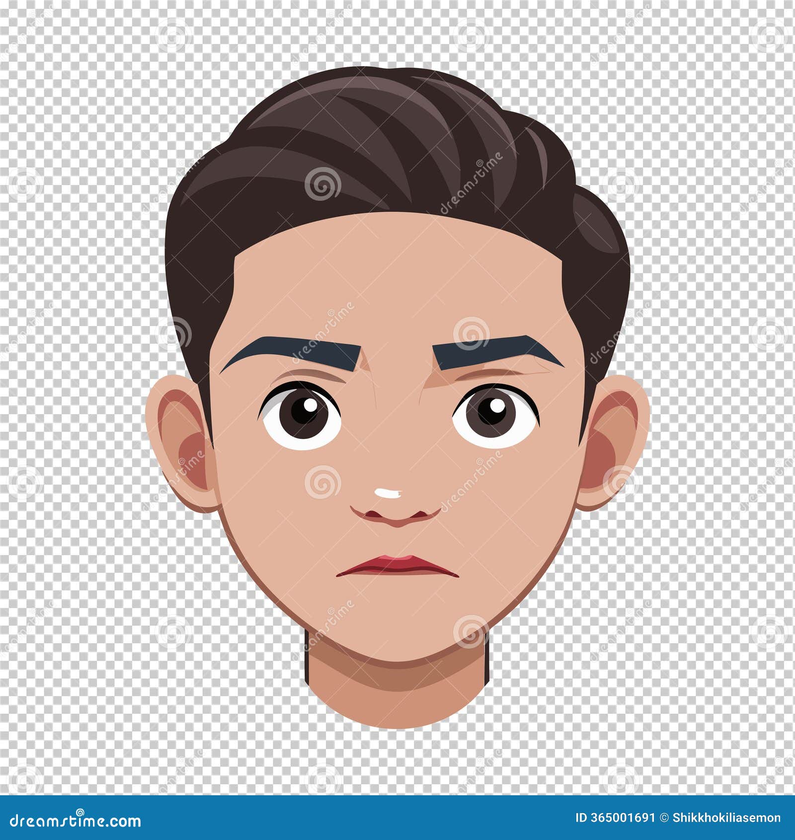 Emoji Unamused Face Isolated On White Background Stock Photo | CartoonDealer.com #388298538