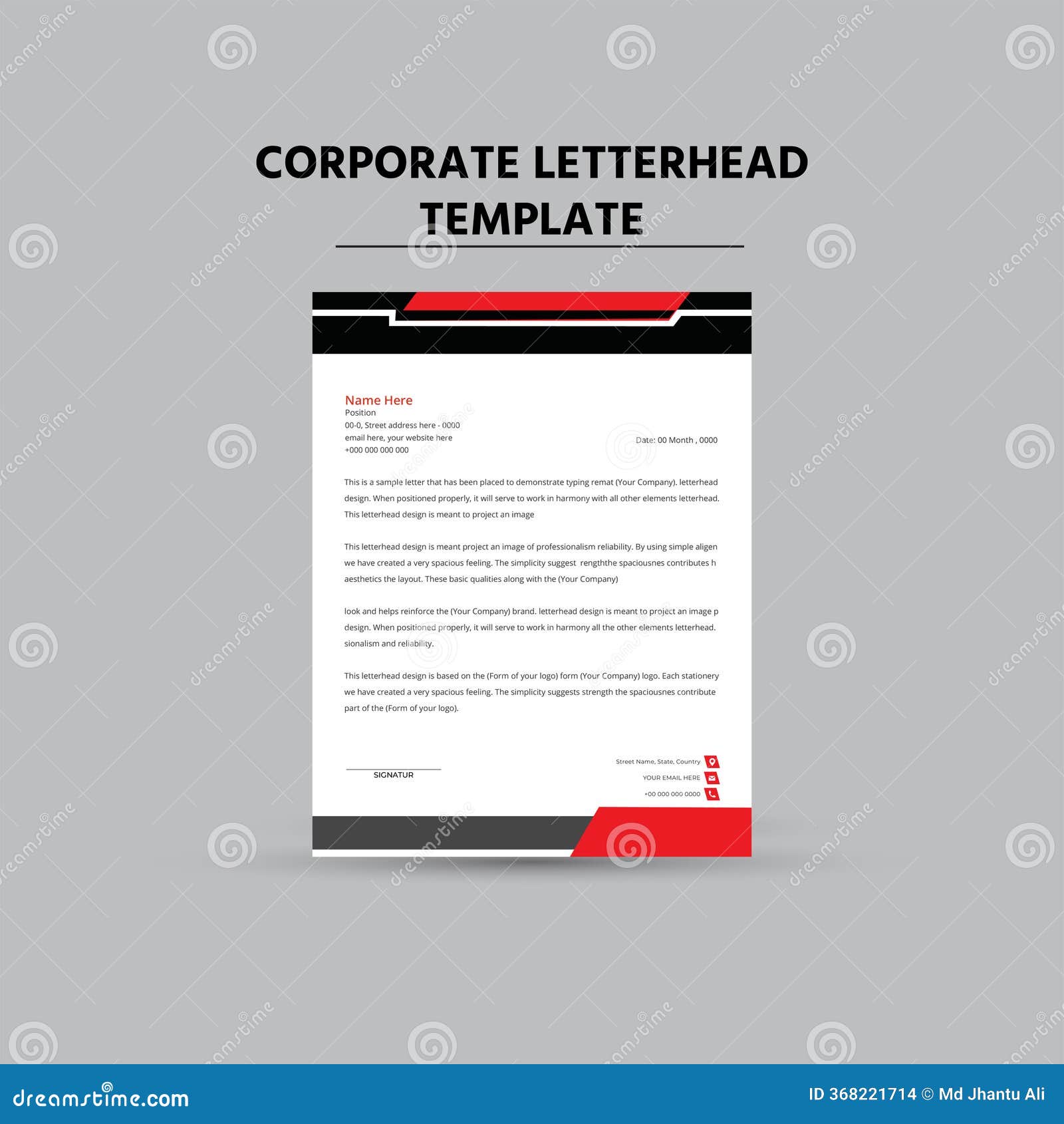 Corporate Letterhead Design, Business Style Corporate Letterhead Design ...