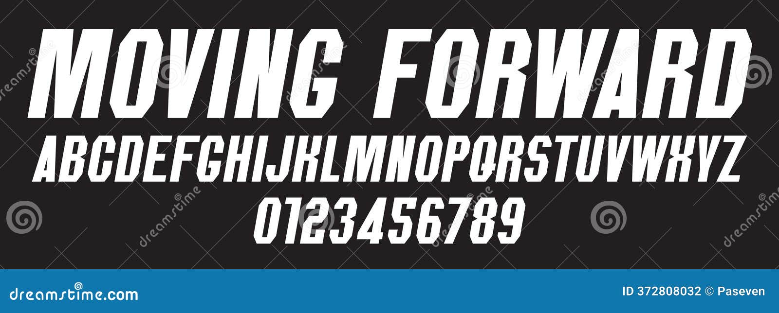 Heavy Chopped Simple Font On The Theme Of Urbanism, Stone Cartoon ...