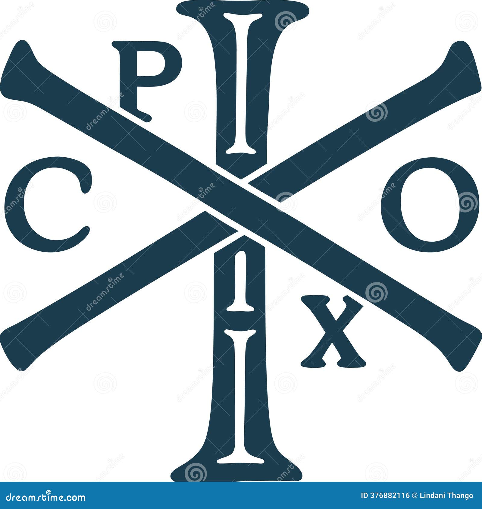 Ancient Christian Symbol, Saint Thomas Cross Clipart. Stock Photo ...