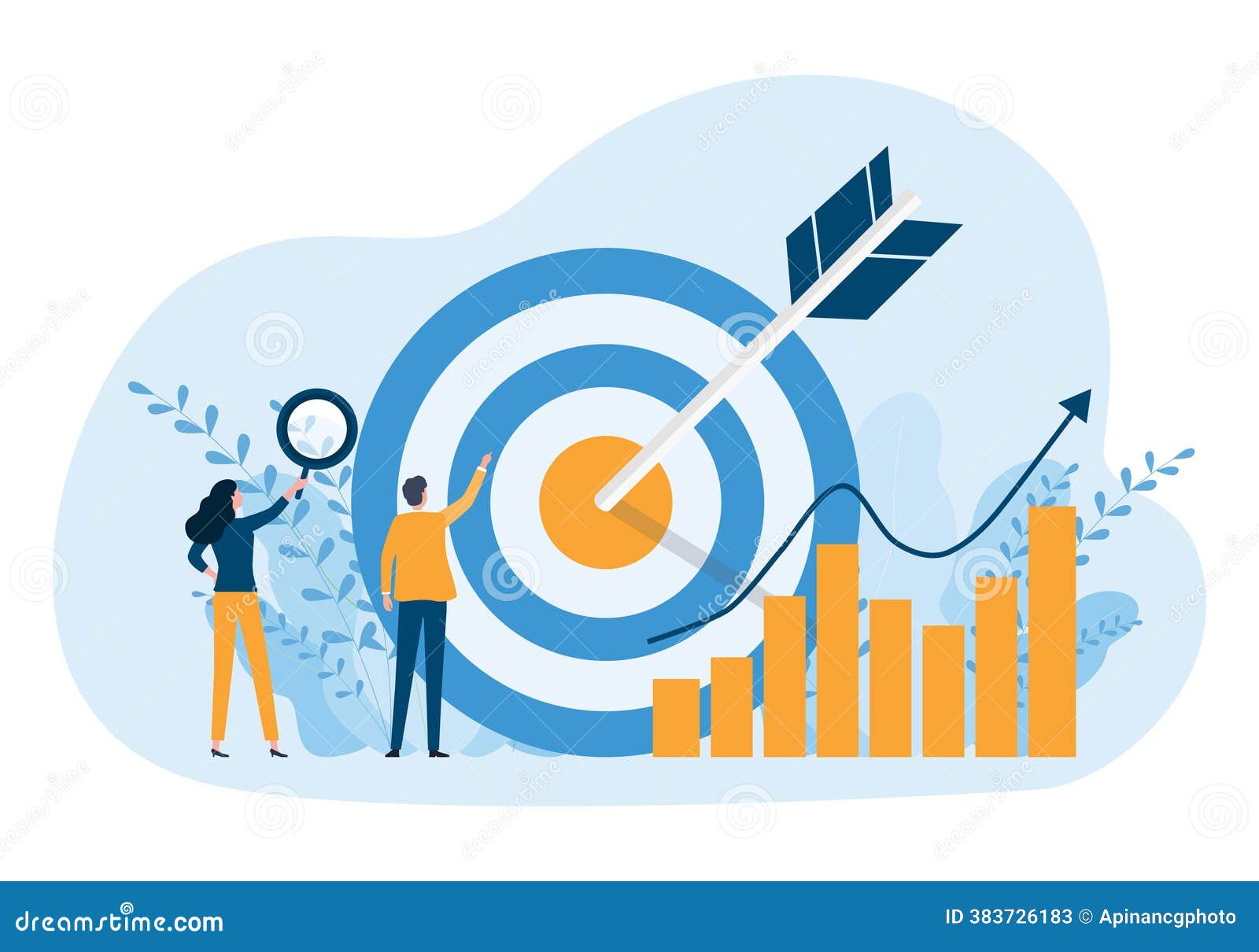 Seo Marketing, Target Purpose And Employees Teamwork Icons Set. Web ...