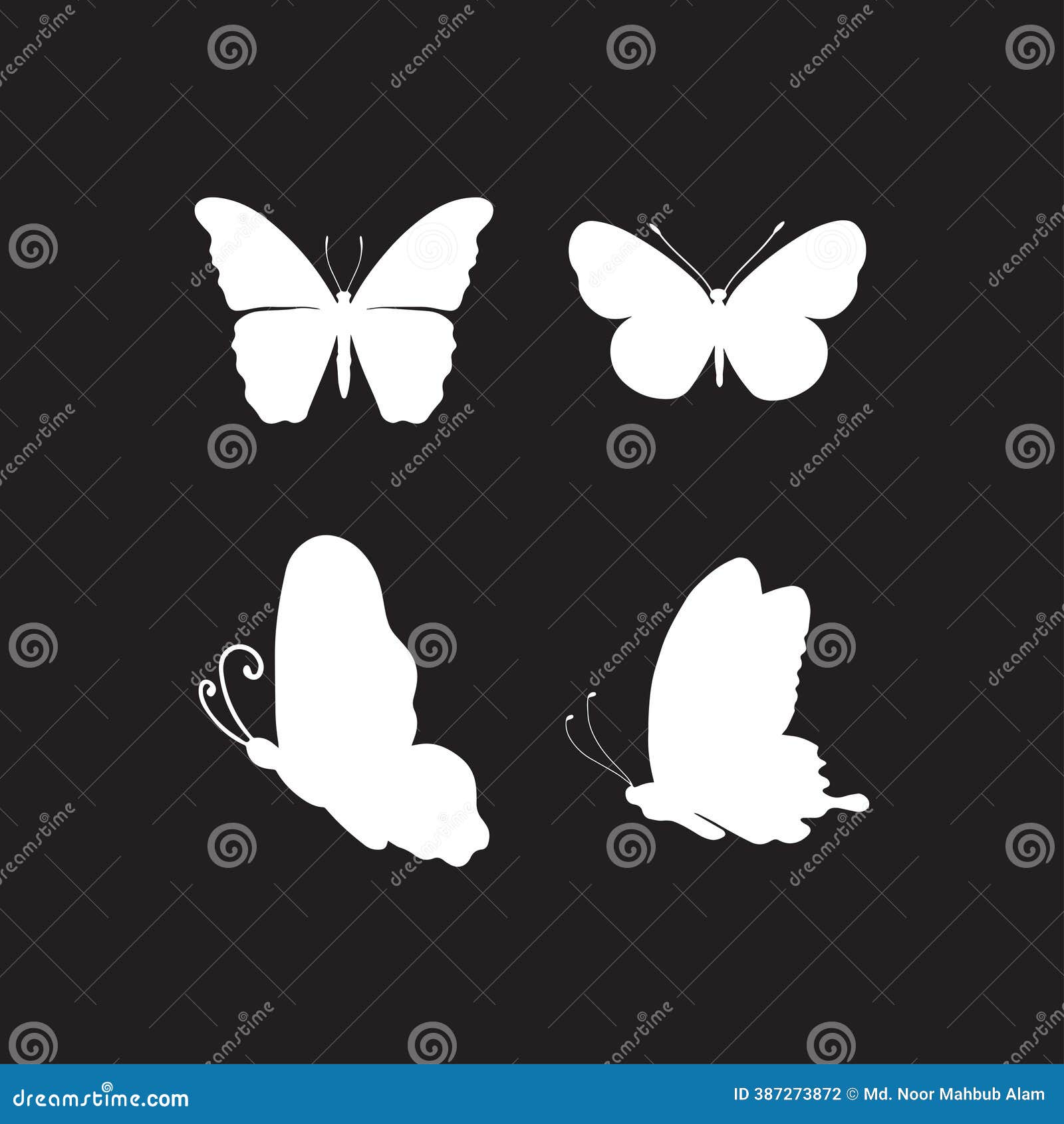 Four Red And White Toadstools With White Spots Royalty-Free Stock Photo ...