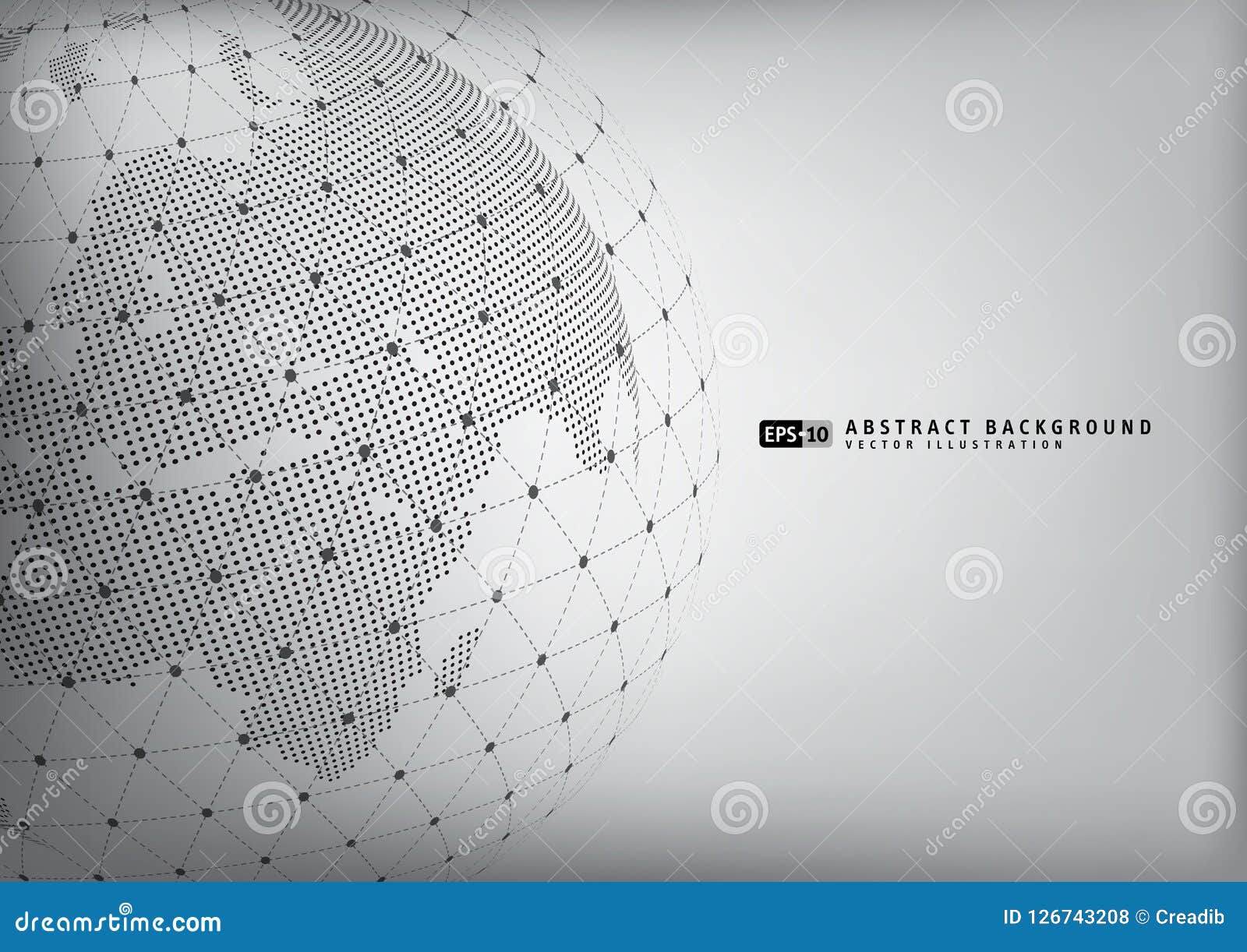 Abstract Earth Globe with Wireframe Sphare Stock Vector - Illustration ...