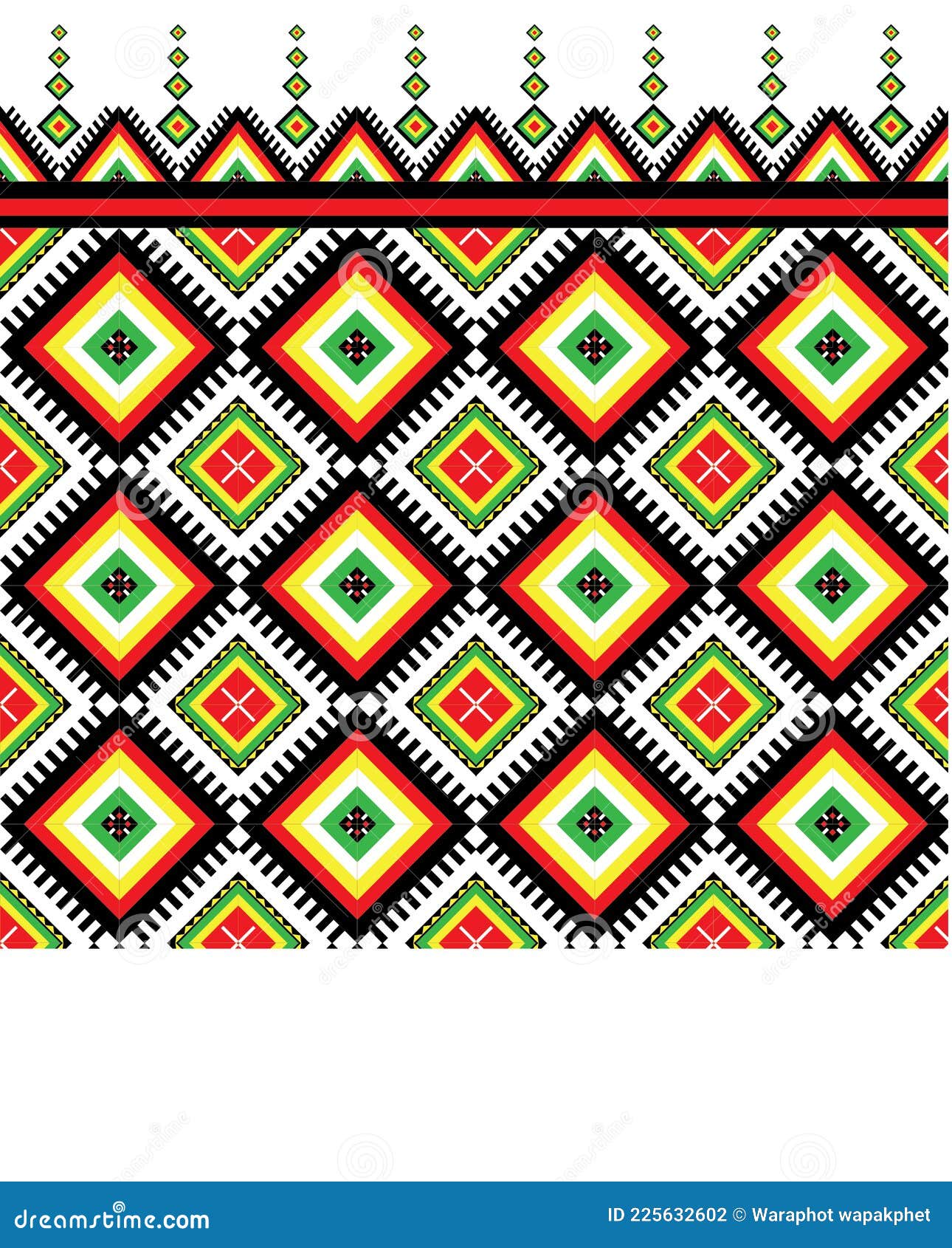 Abstract Ethnic Geometric Pattern Design Background for Wallpaper or ...