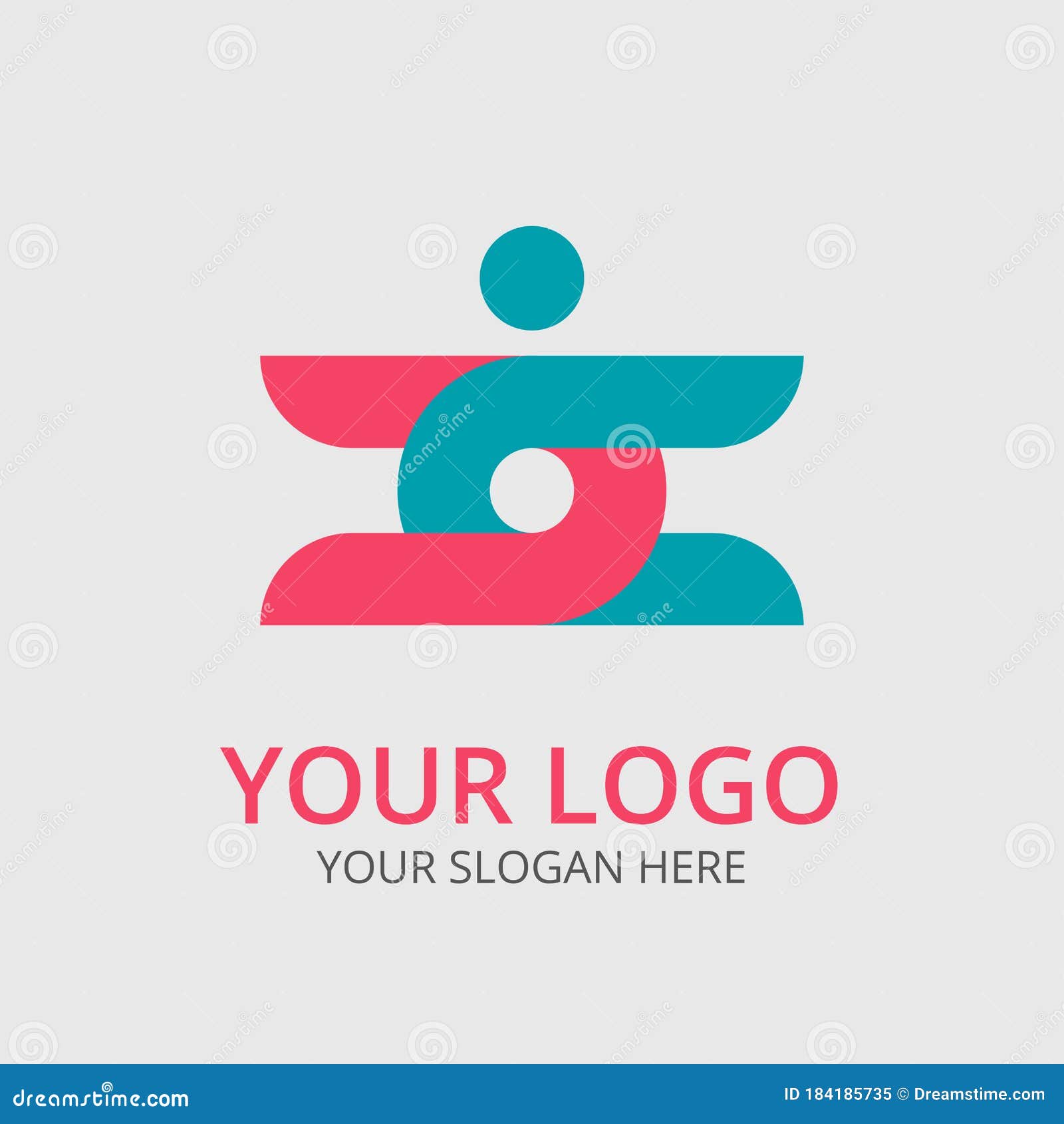 Abstract People Hug Logo with Unique Pose Vector Design Stock Vector ...