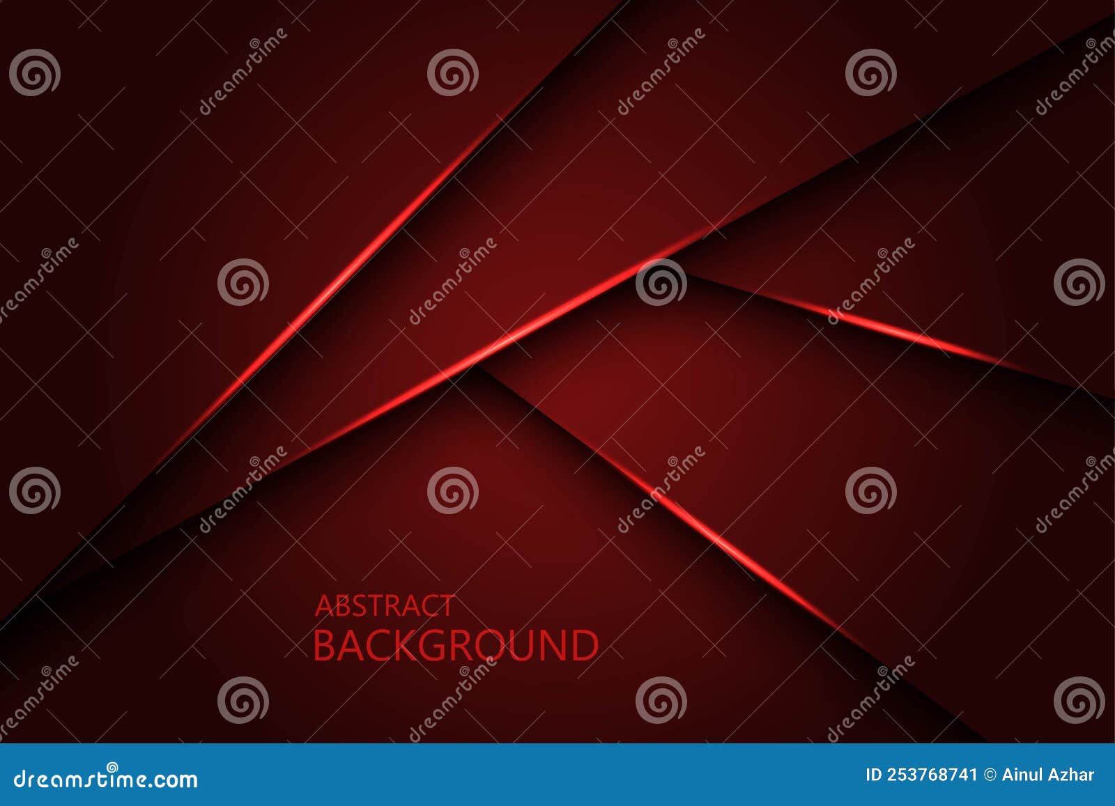 Abstract Red Square Shadow Light Cross Triangle Design Background ...