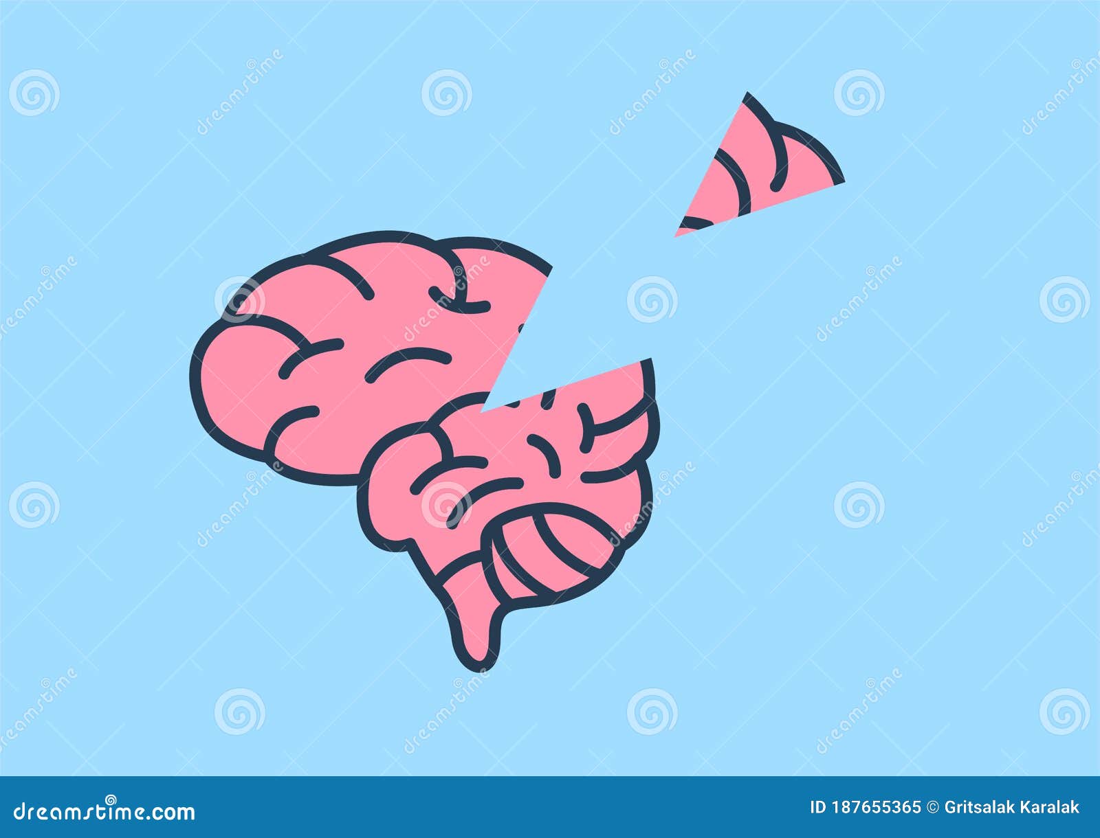 Amnesia Brain Deficit In Memory Cartoon Vector | CartoonDealer.com ...