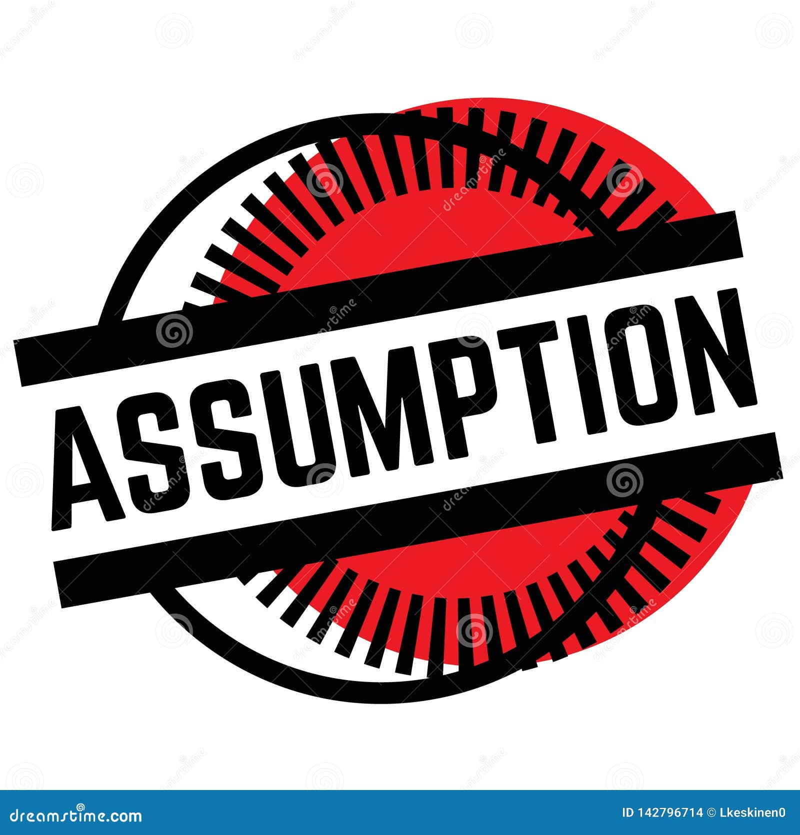 Print Assumption Stamp on White Stock Vector - Illustration of ...