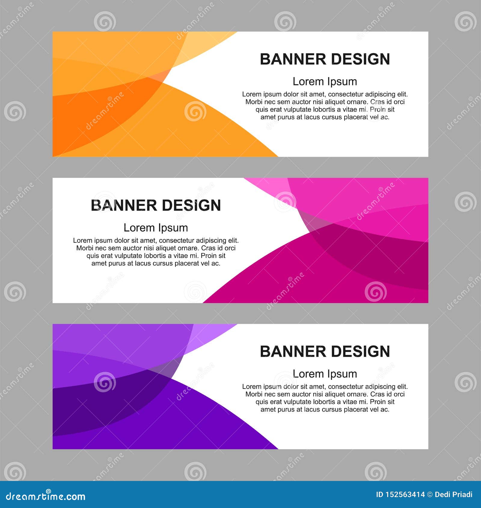 Banners Template Design Background Vector Stock Vector - Illustration ...