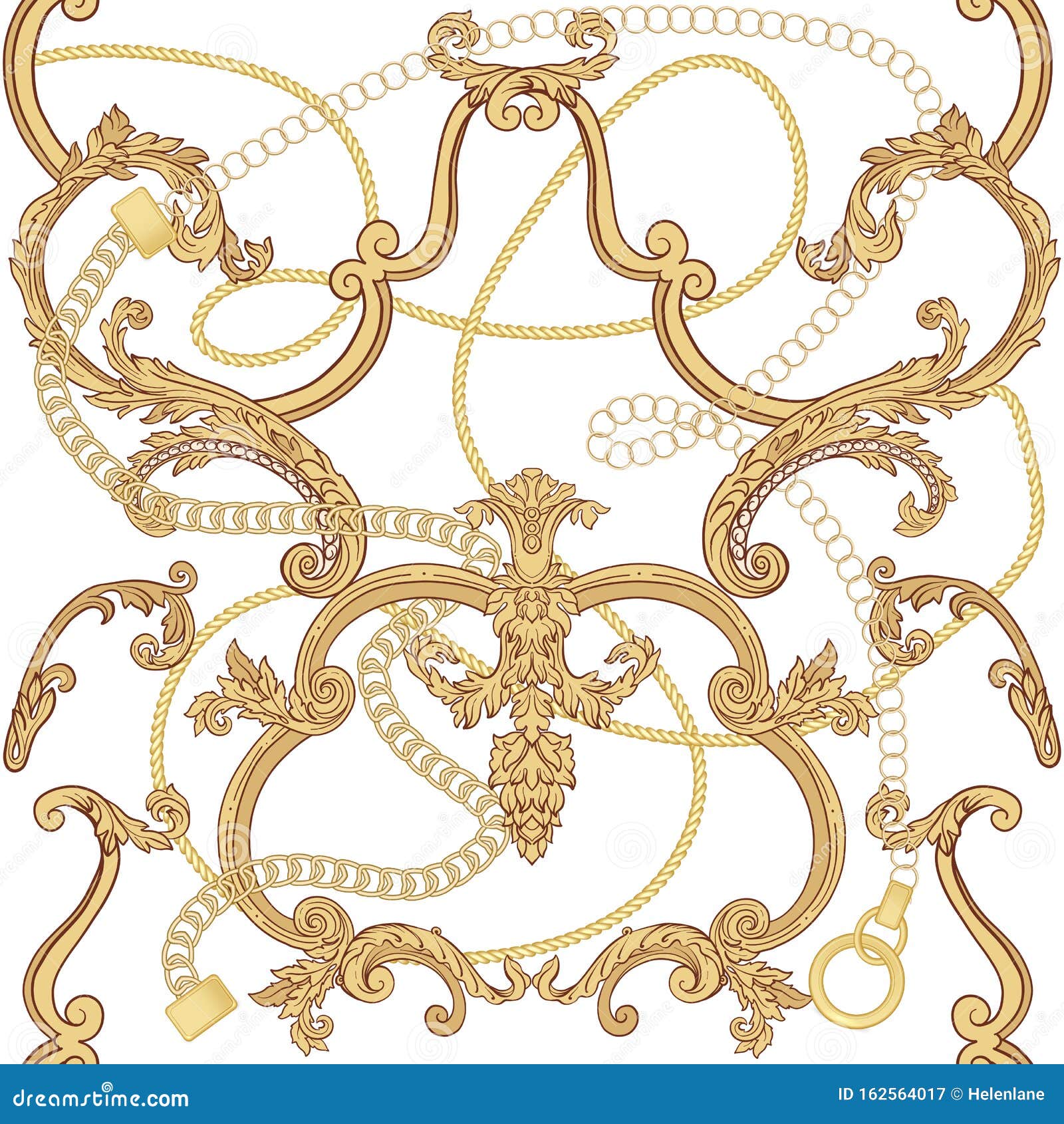 Print stock vector. Illustration of belt, isolated, luxury - 162564017