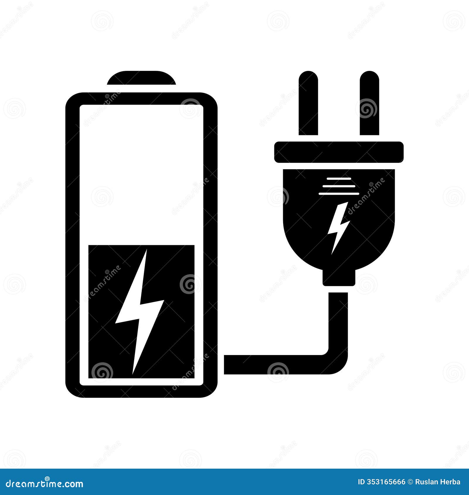 Battery Charge Station Icon Vector. Battery Charge Symbol Stock ...