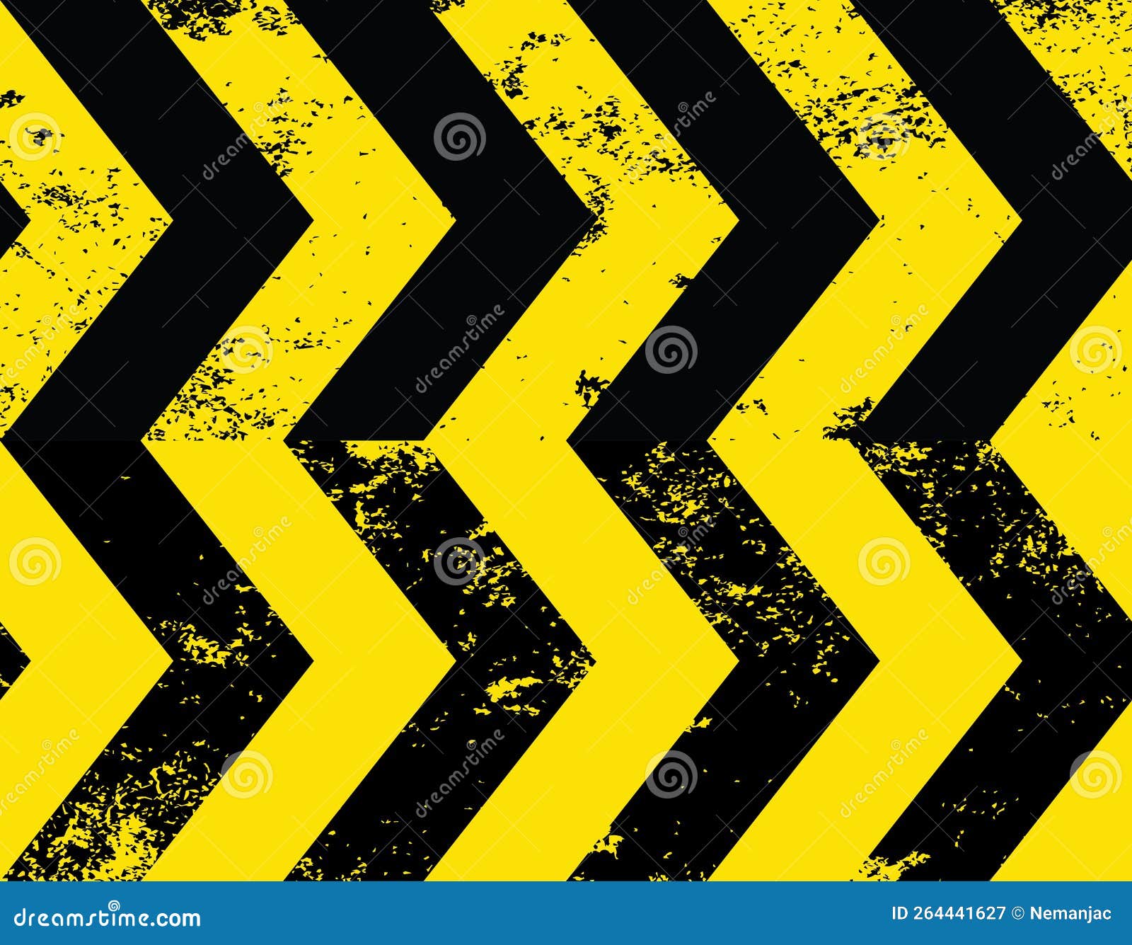 Black And Yellow Warning Stripes Stock Illustration Illustration Of