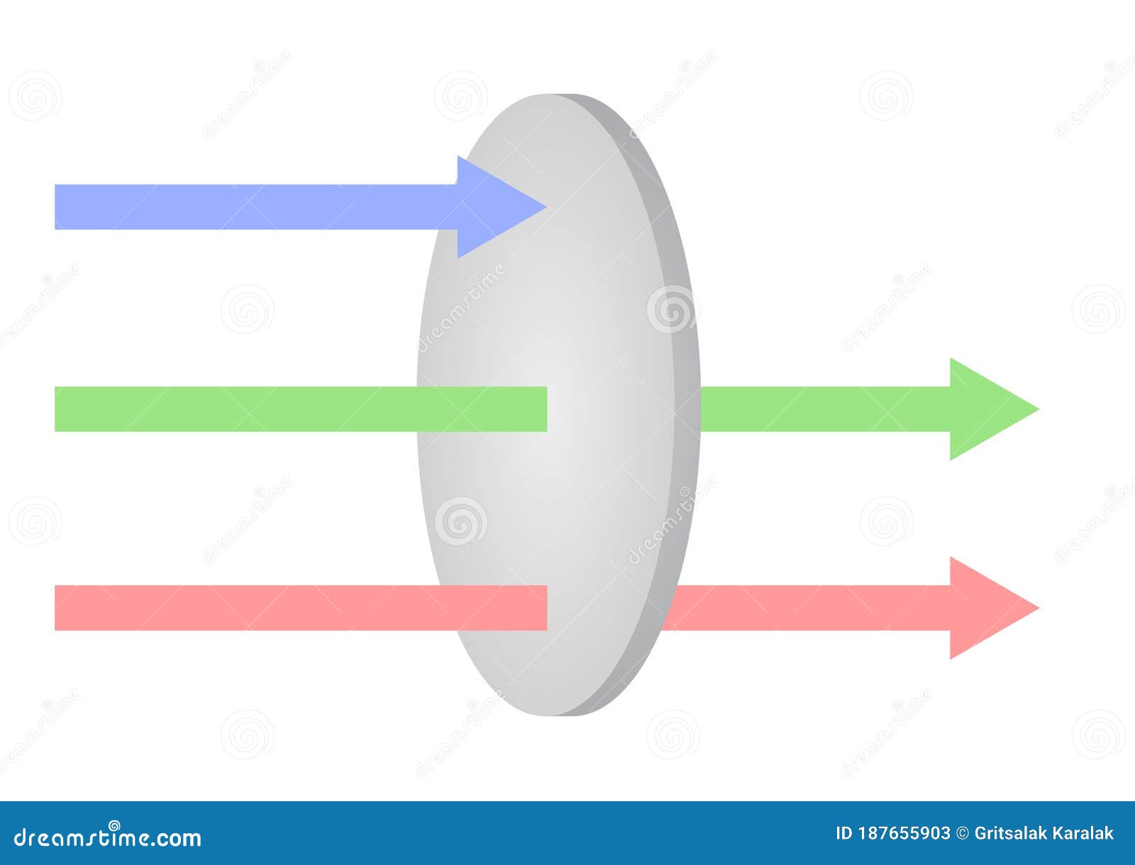 Blue Ray Light Filter Lens Vector Stock Vector - Illustration of ...