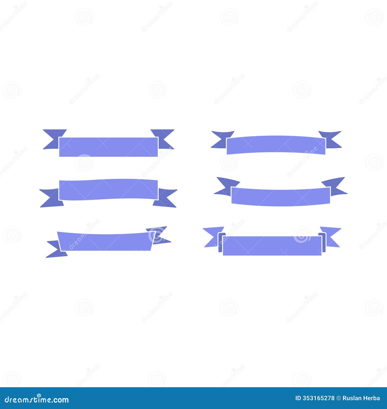 Blue Ribbon Vector Illustration. Stock Illustration - Illustration of ...