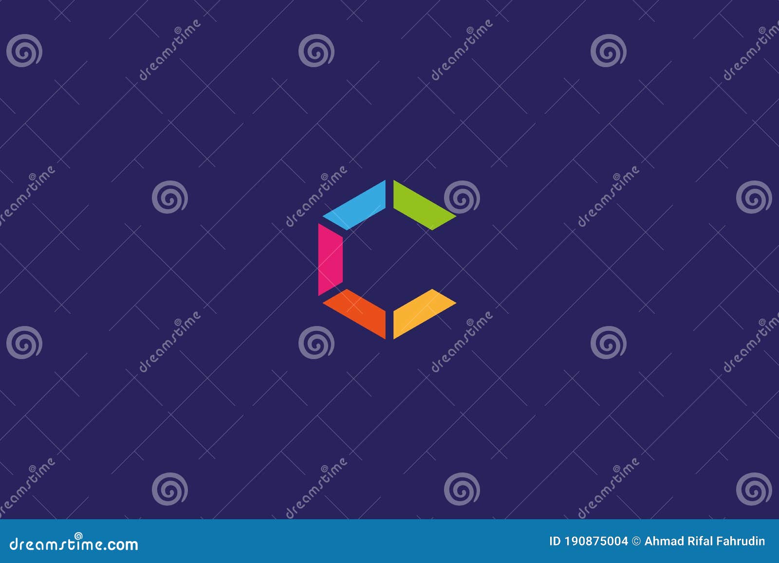 Letter C Logo with Colorful Color Stock Vector - Illustration of ...