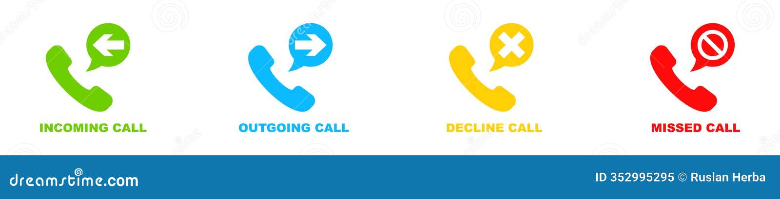 Incoming Outgoing Calls Icon Black Line Art Vector Logo | CartoonDealer ...