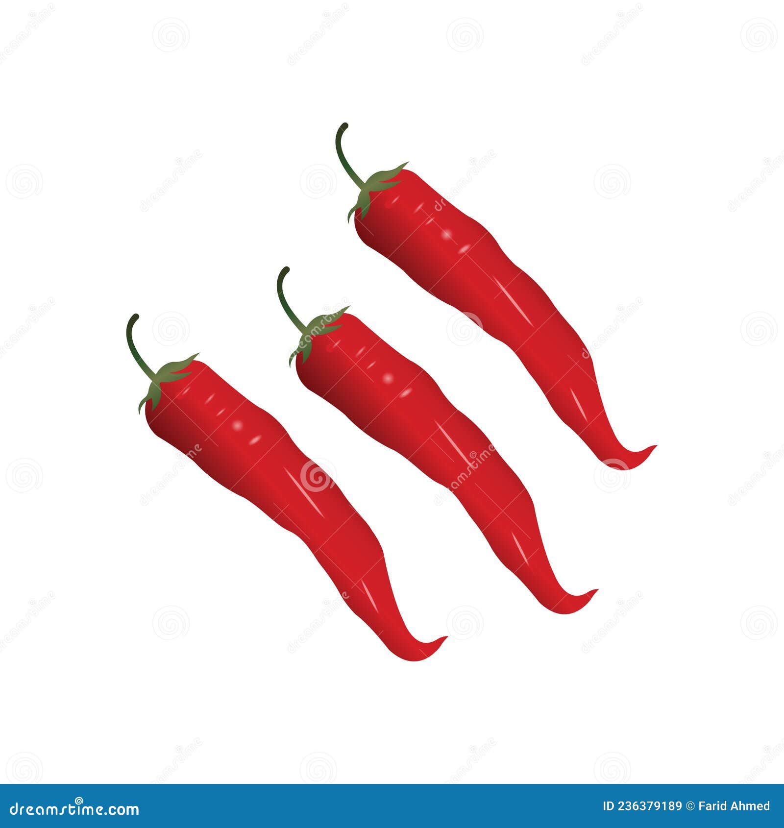 Capsicum, Chilli, Chili, Chillies or Pepper Realistic Vector ...