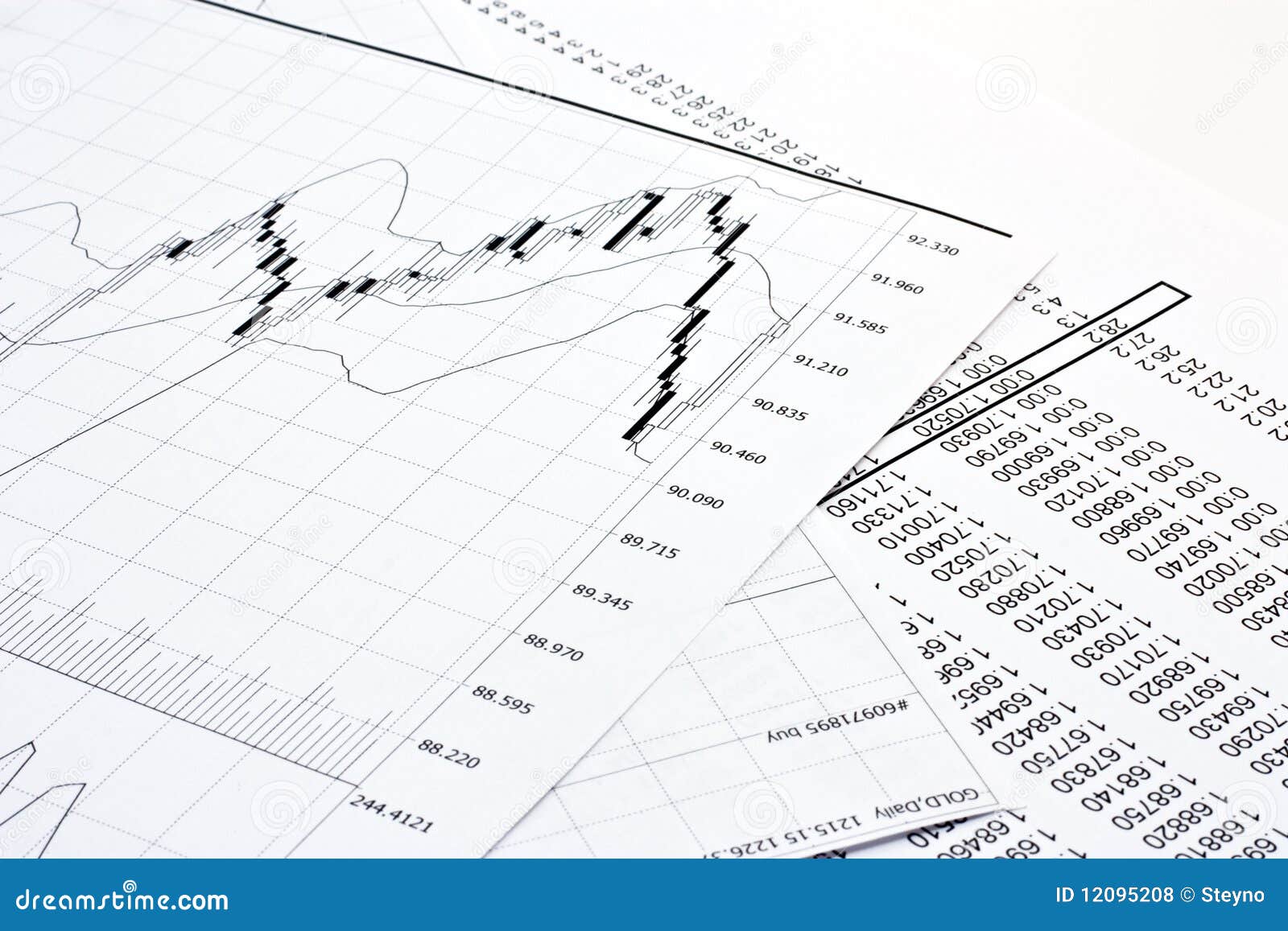 Print chart stock photo. Image of economic, print, investment - 12095208