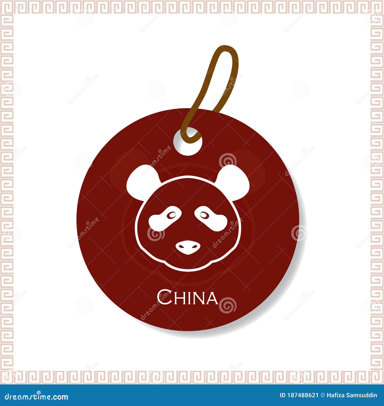 Print stock vector. Illustration of country, pandas - 187488621