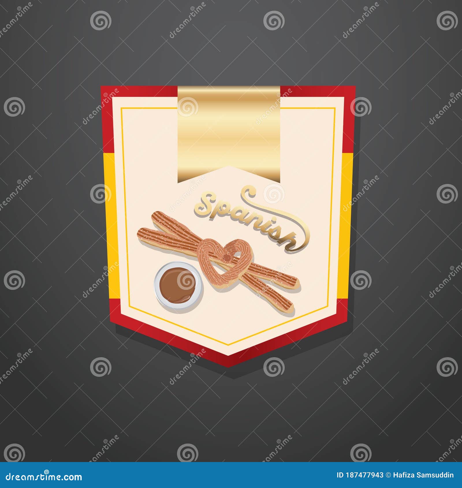 Print stock vector. Illustration of texts, fried, tasty - 187477943