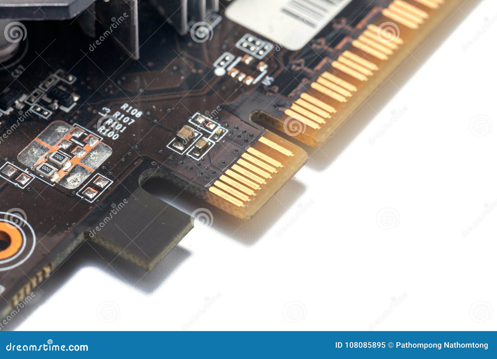 Print Circuit Board of Graphic Card Stock Image - Image of diagonal ...