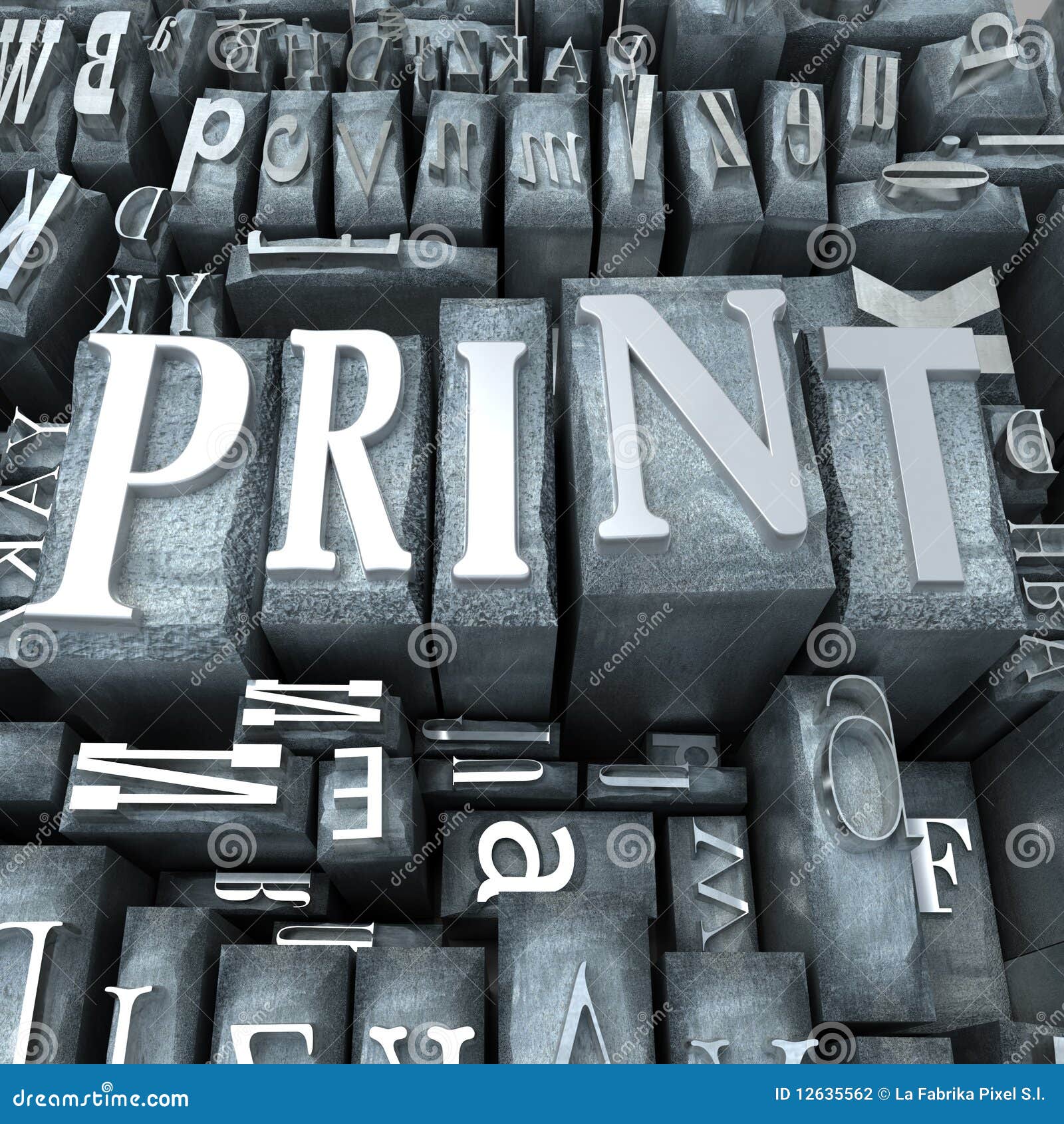 Print close-up stock illustration. Illustration of write - 12635562