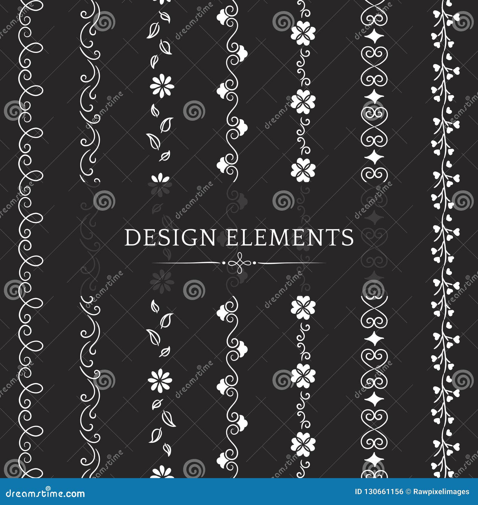 Collection of Divider Design Element Vectors Stock Vector ...