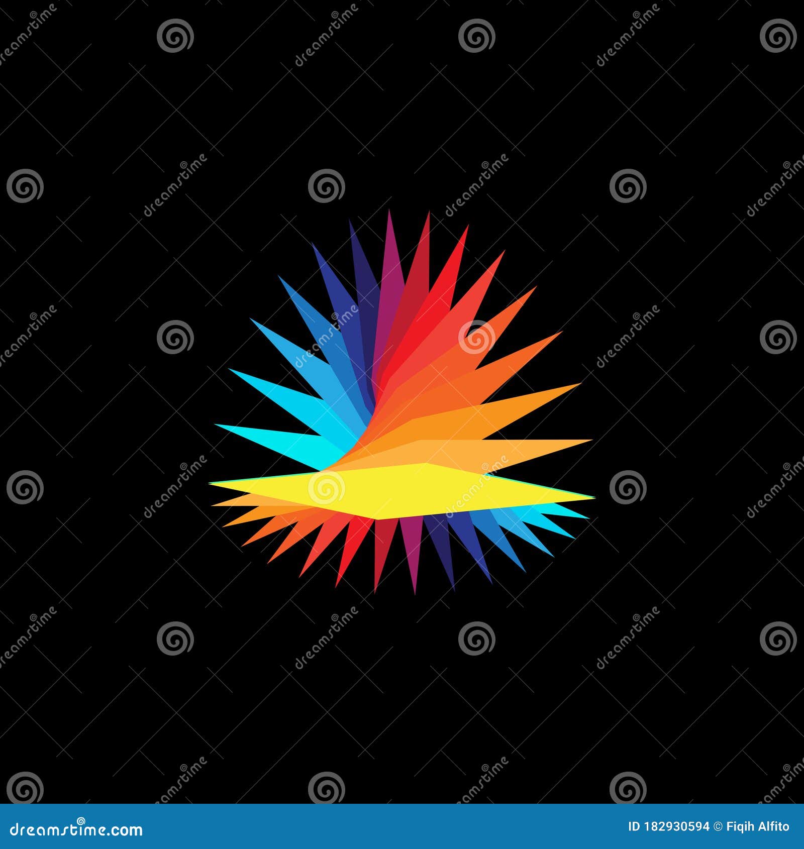 Colorful Abstract Pattern Vector Design. Ready for Logo, Icon, Template ...