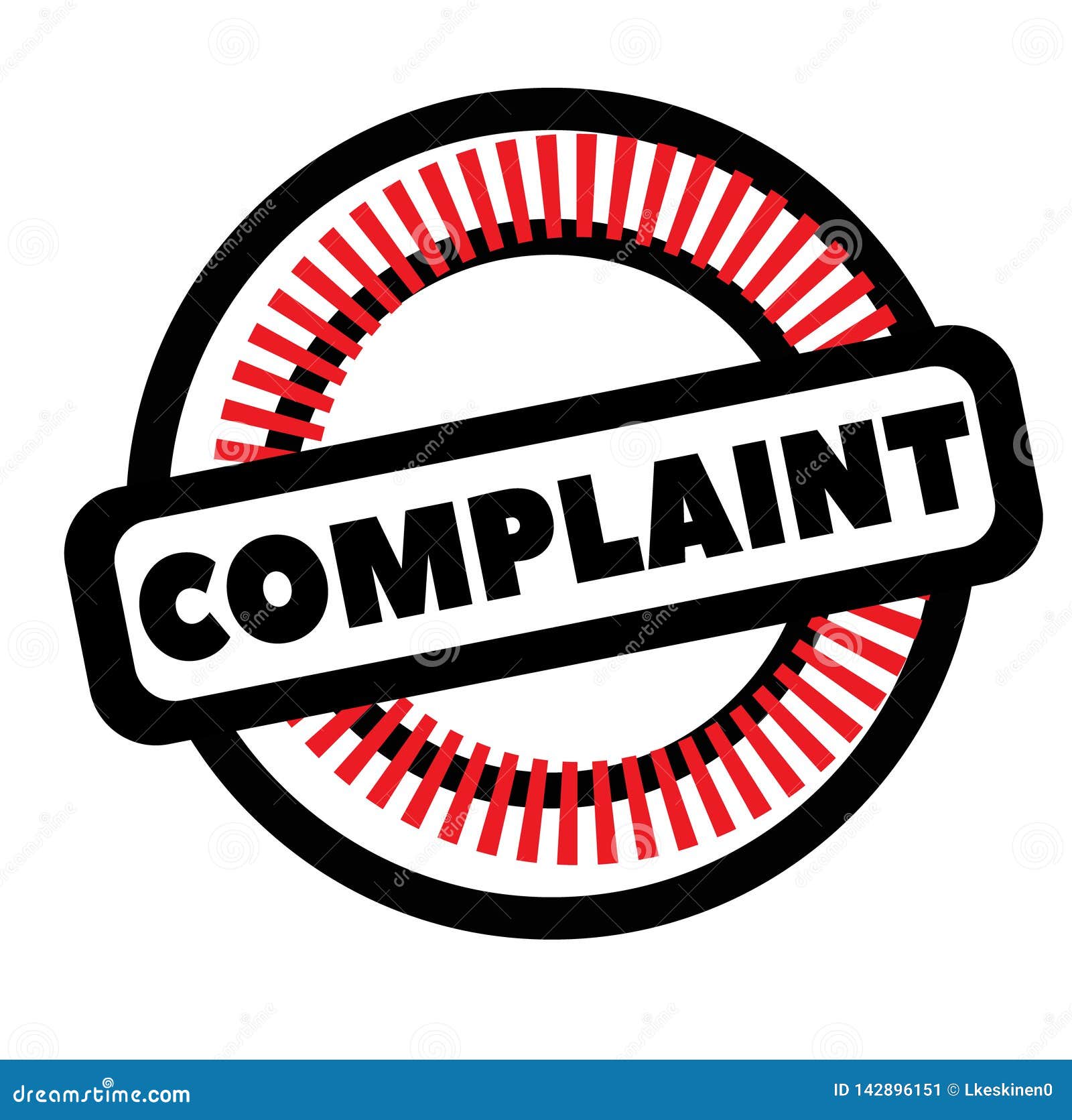 COMPLAINT Stamp On White Background Cartoon Vector | CartoonDealer.com ...
