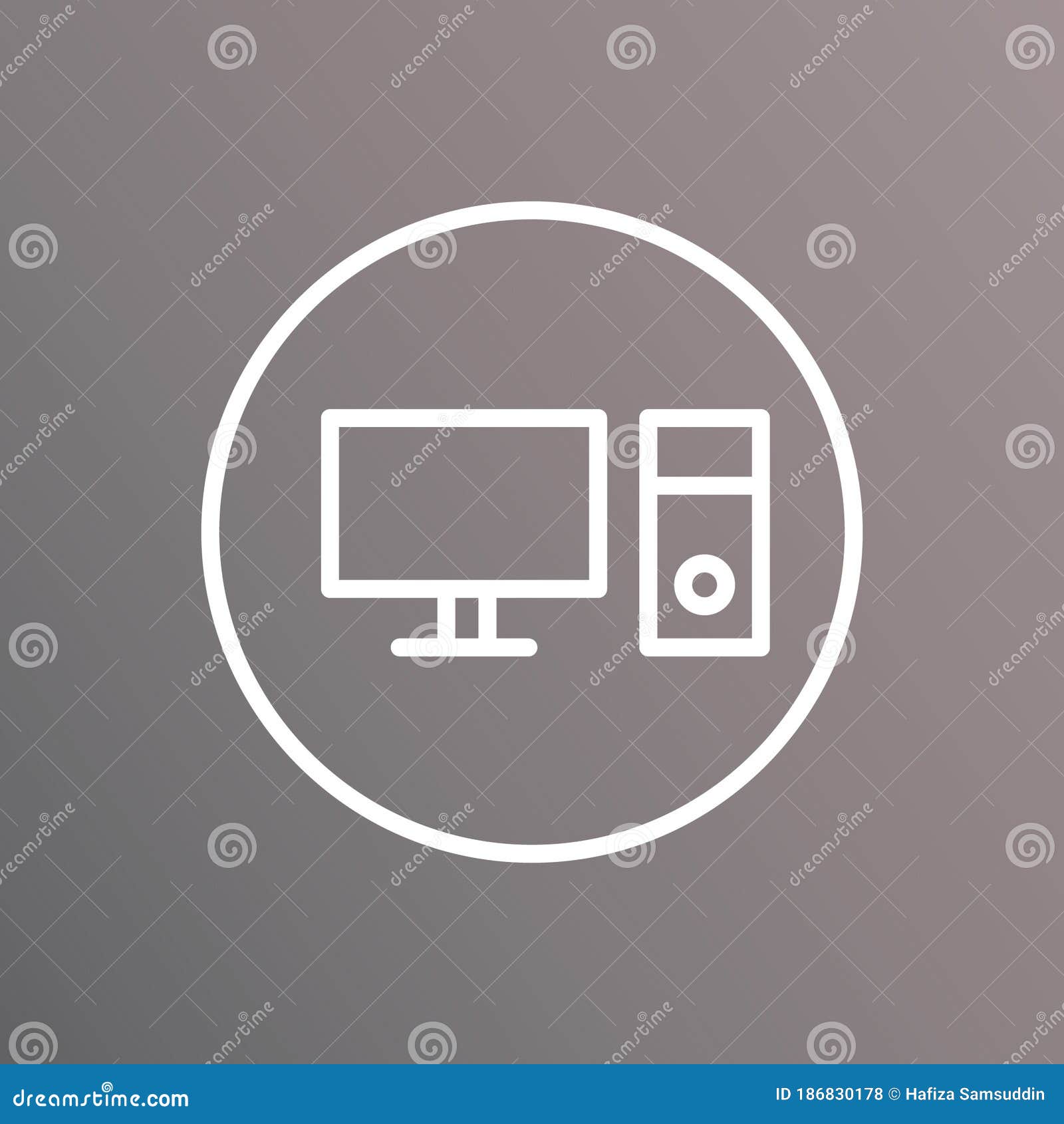 Print stock vector. Illustration of systems, learn, computer - 186830178