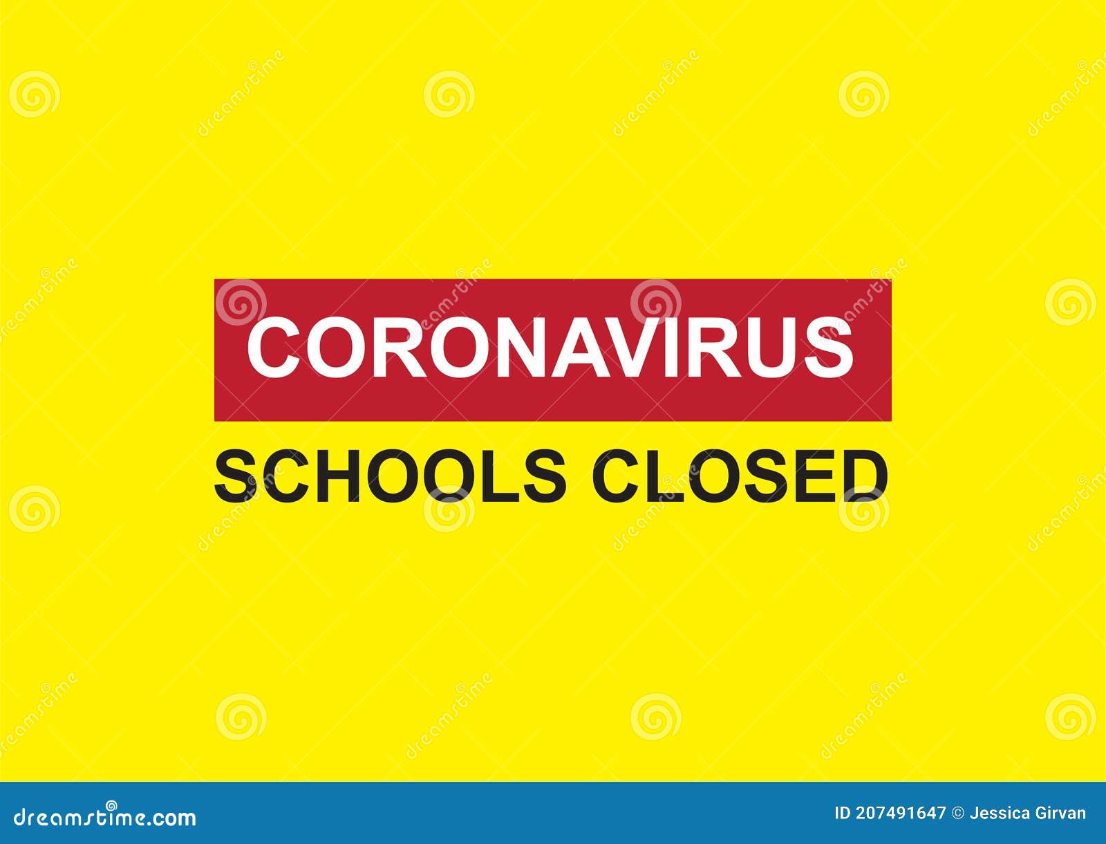 Coronavirus: Schools Closed Vector Illustration Stock Vector ...