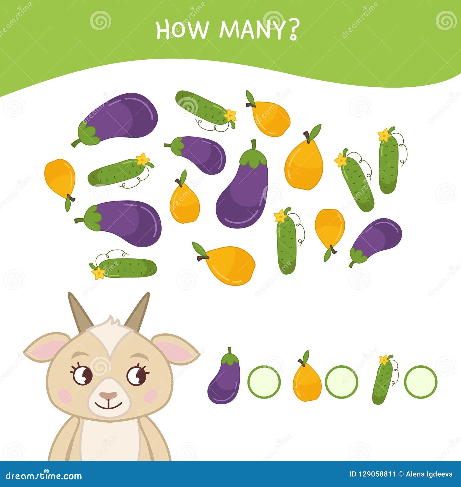 Kids educational game stock vector. Illustration of farm - 129058811