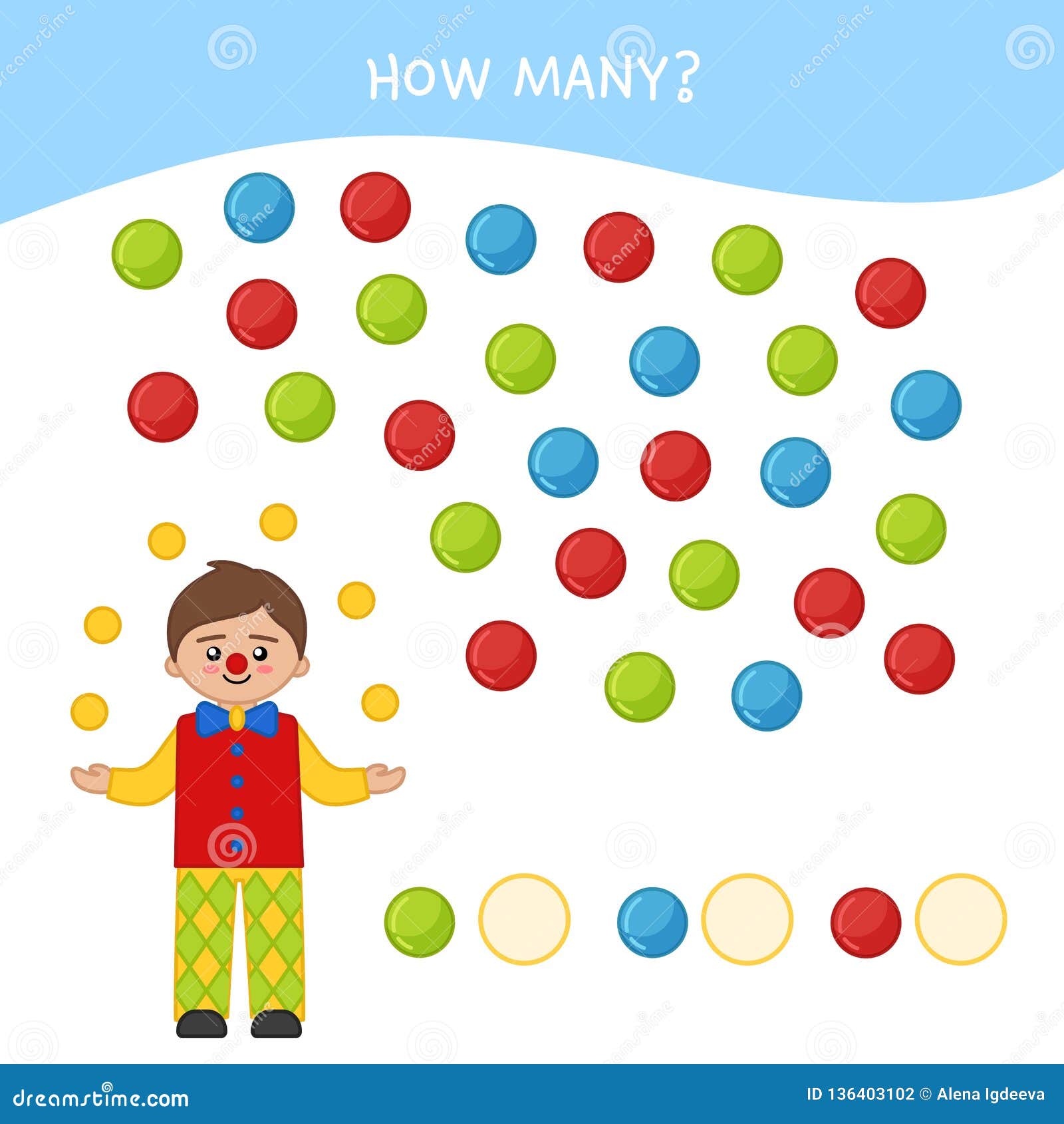 Kids educational game stock vector. Illustration of easy - 136403102