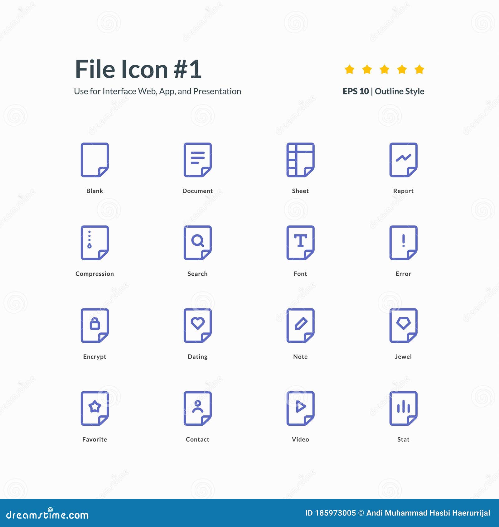 Create New File App Icon Set Interface Part 1 Vector Graphic Design ...